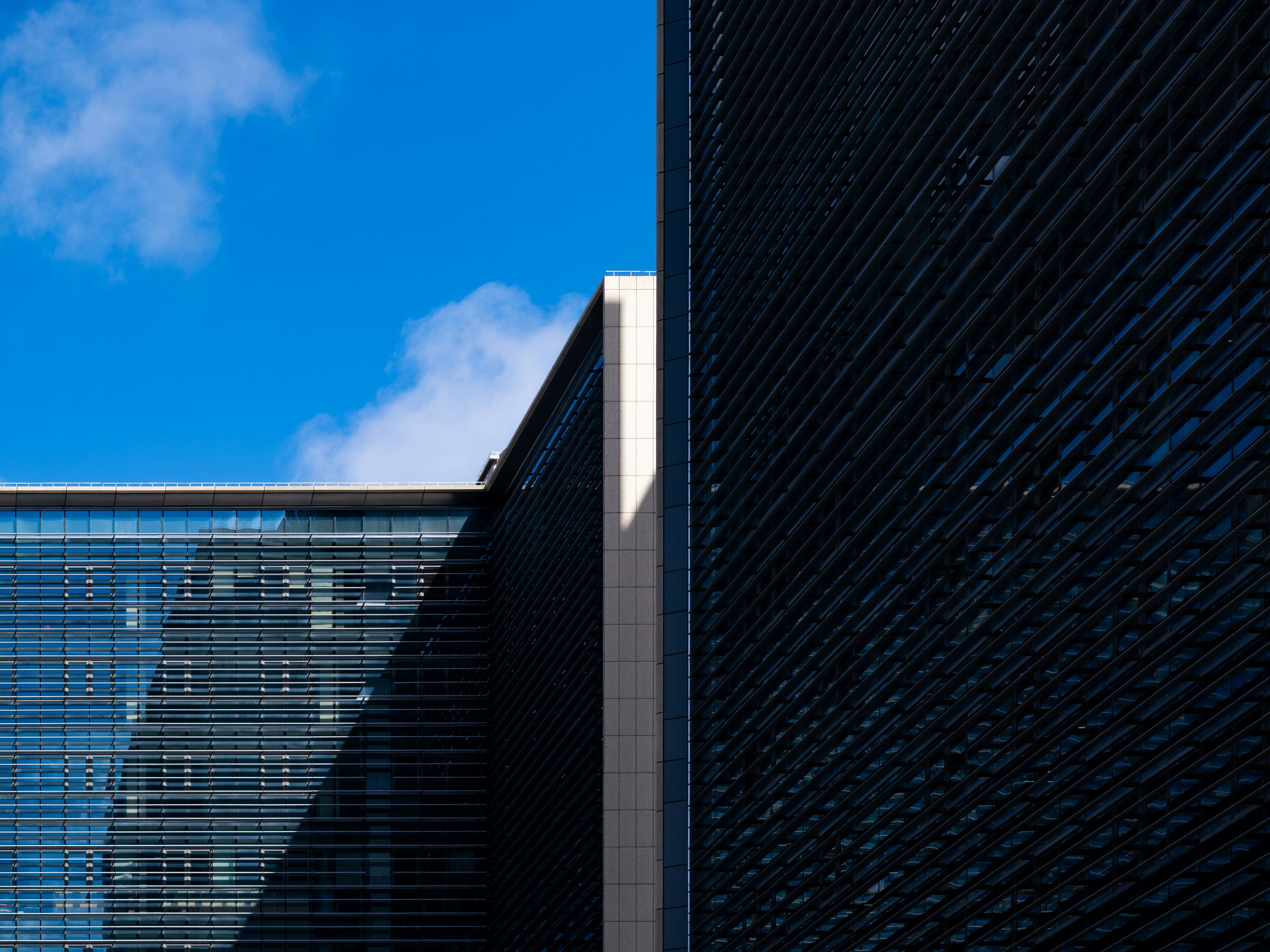 Shadowed Glass and Steel: A Prism of Modern Facades