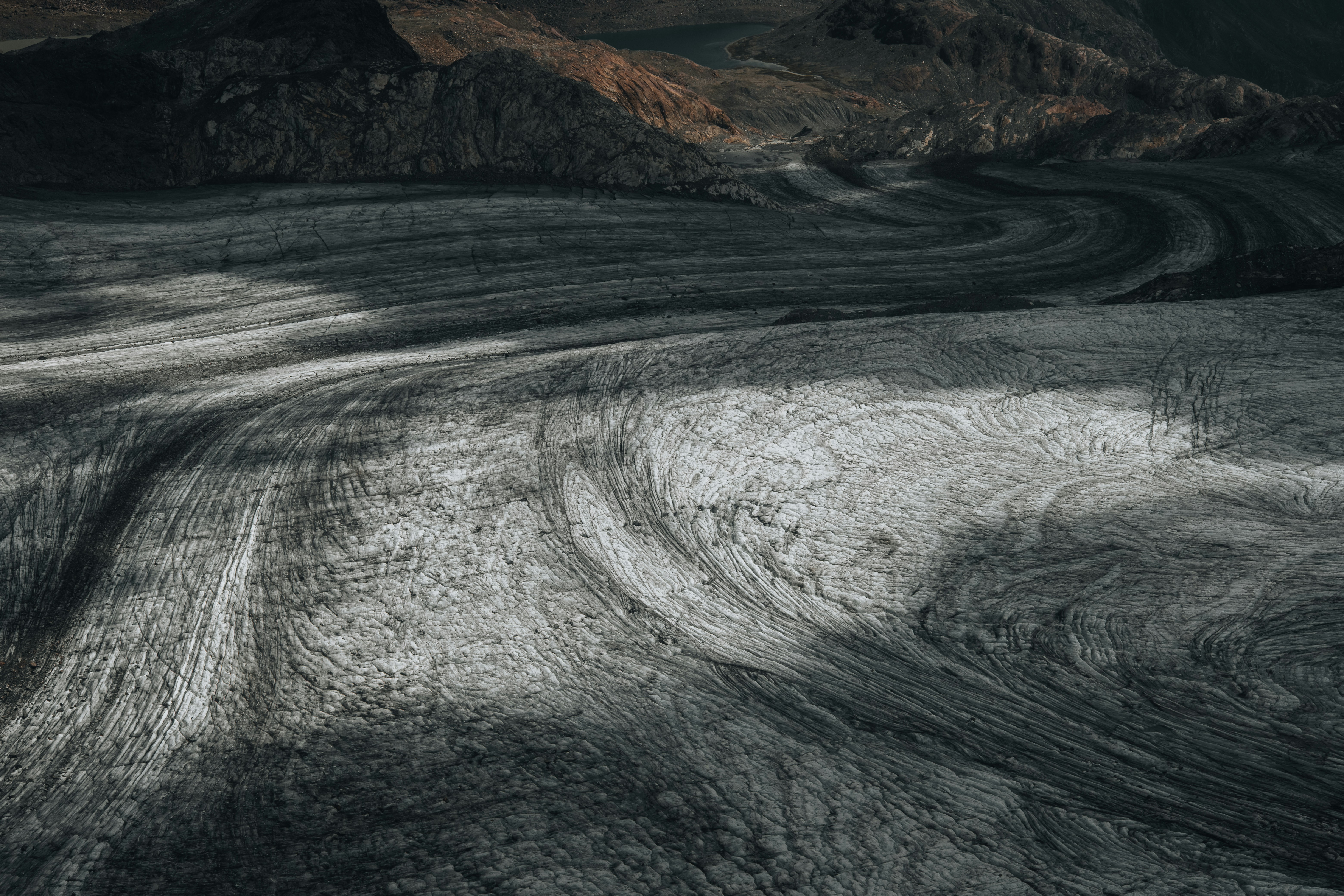 Glacial Whorls: A Quiet Convergence of Ice and Stone