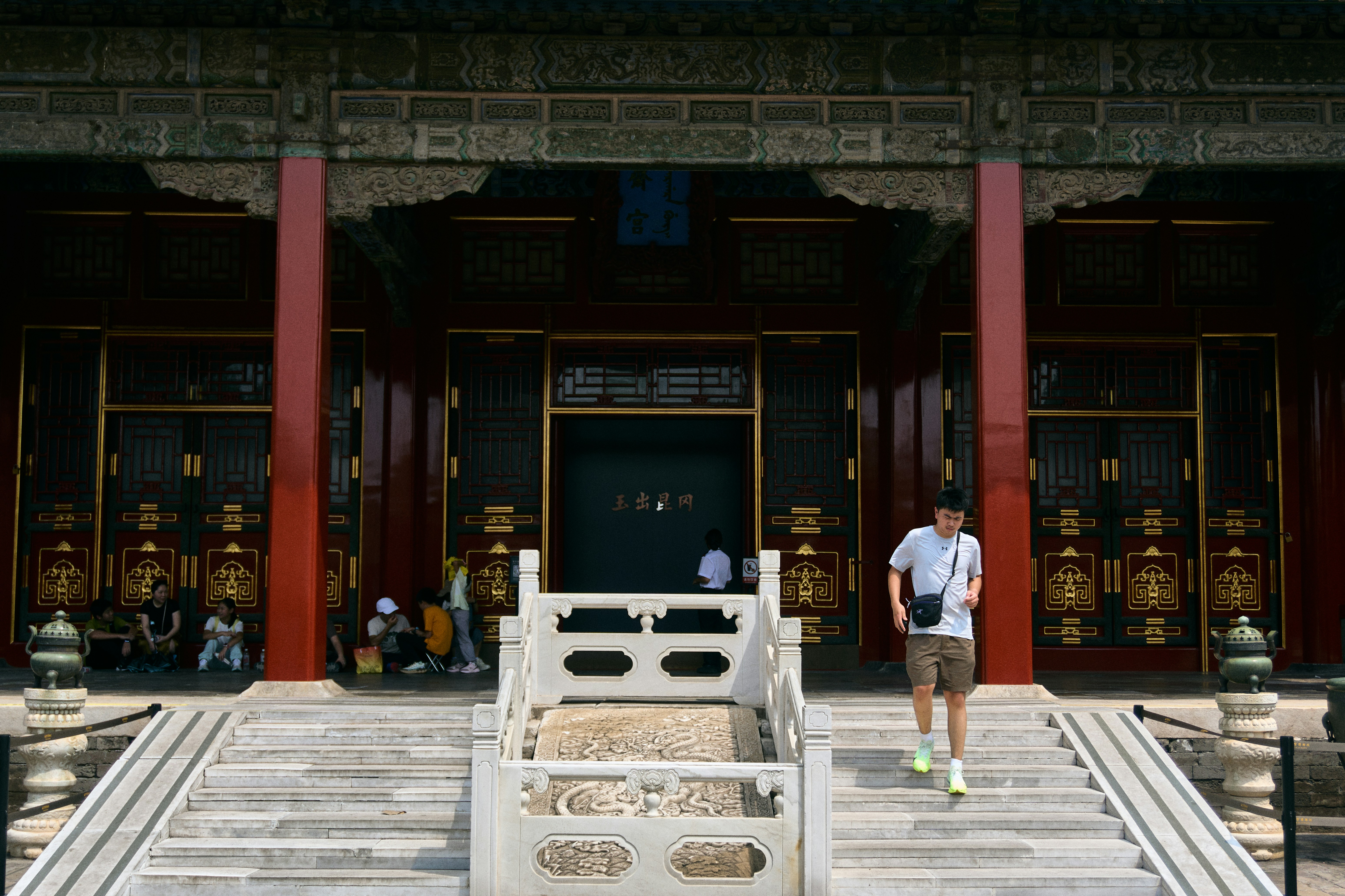 Stone Bridge to Silence: A Visitor at a Chinese Temple Courtyard