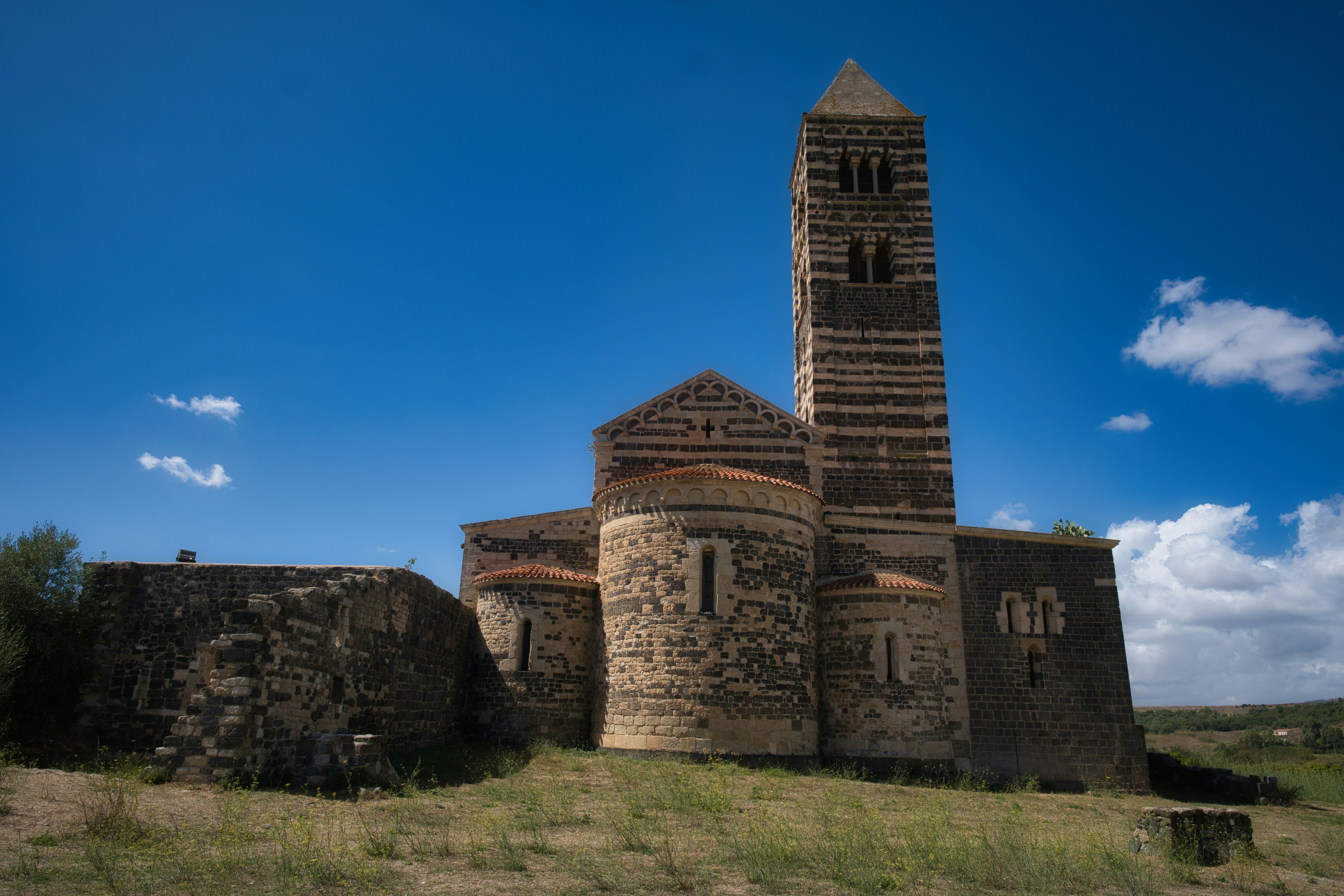 Stone Monolith: A Medieval Church Reaching Toward the Sky