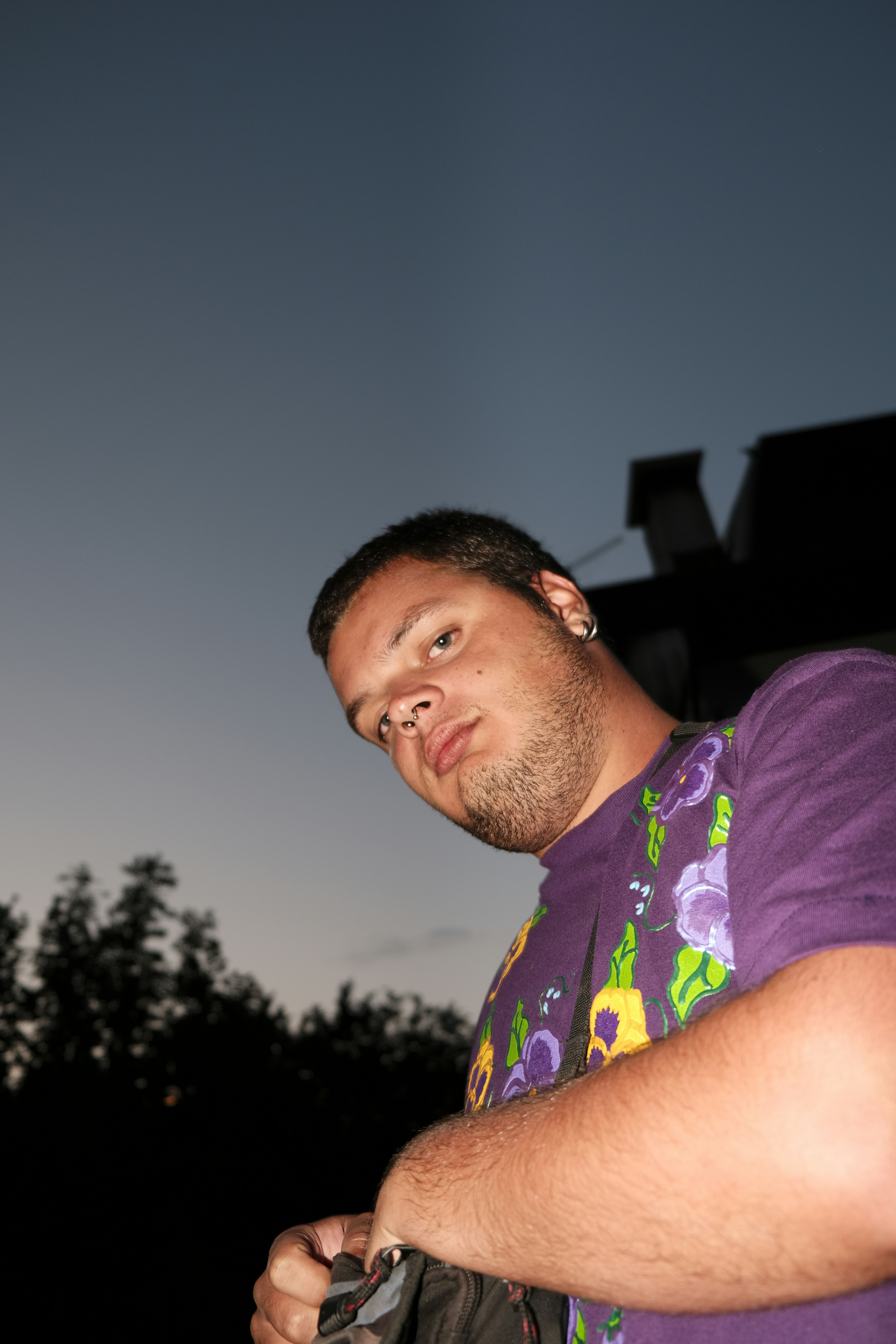 Tilted Portrait Under Twilight: A Casual Self Footnote