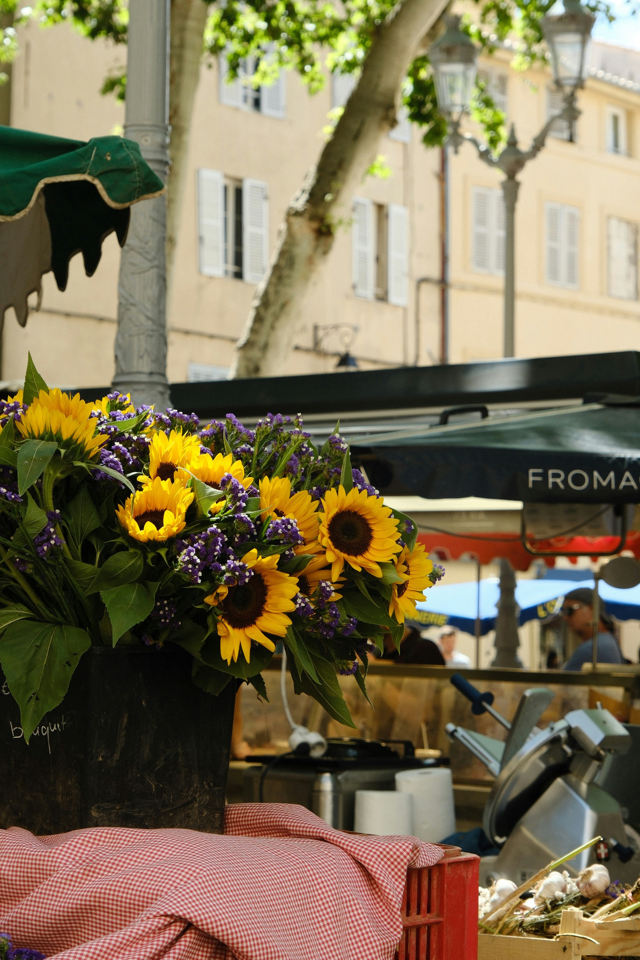 Market Bouquet Under Afternoon Sun