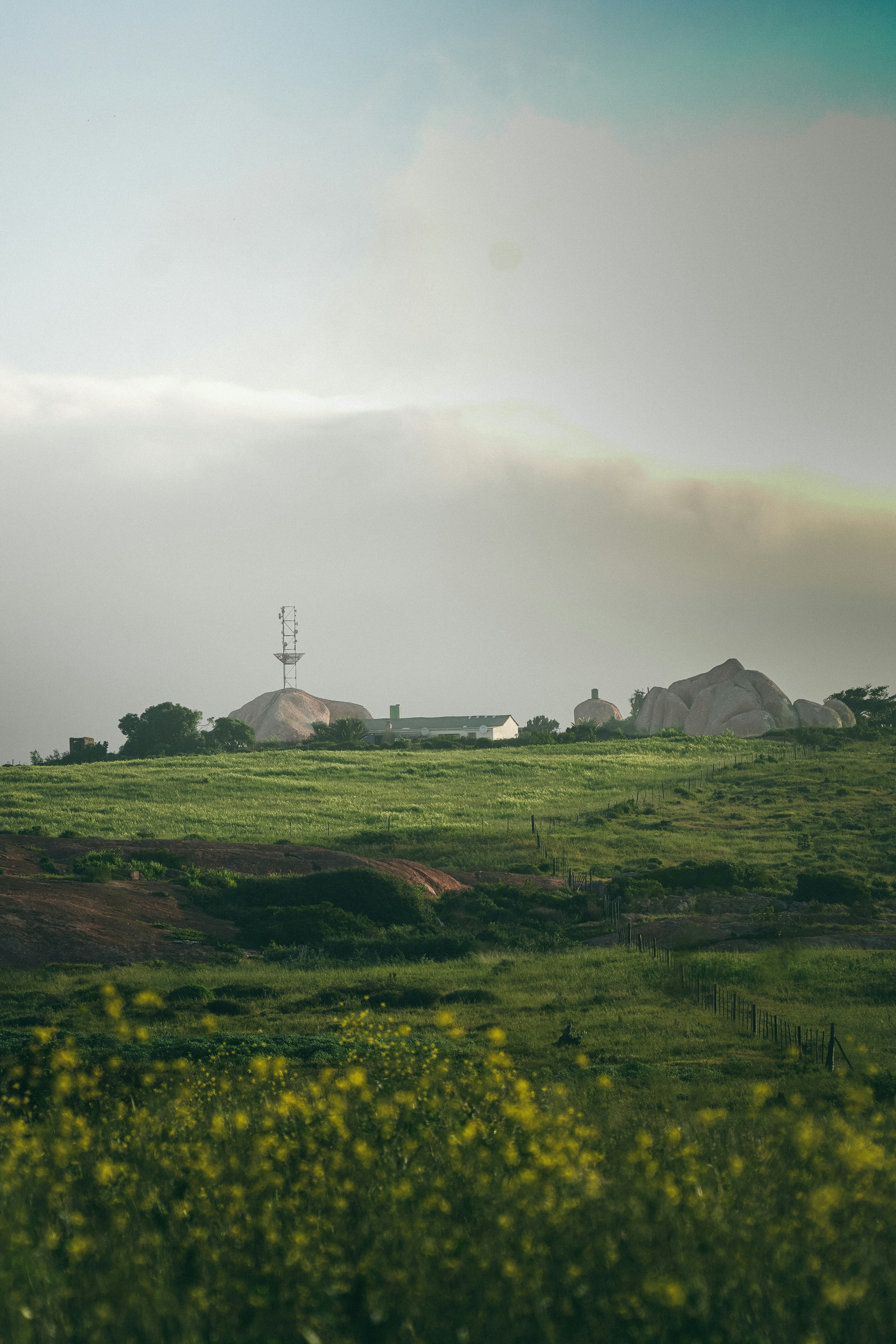 Along the Horizon: Rural Crest with Weathered Structures