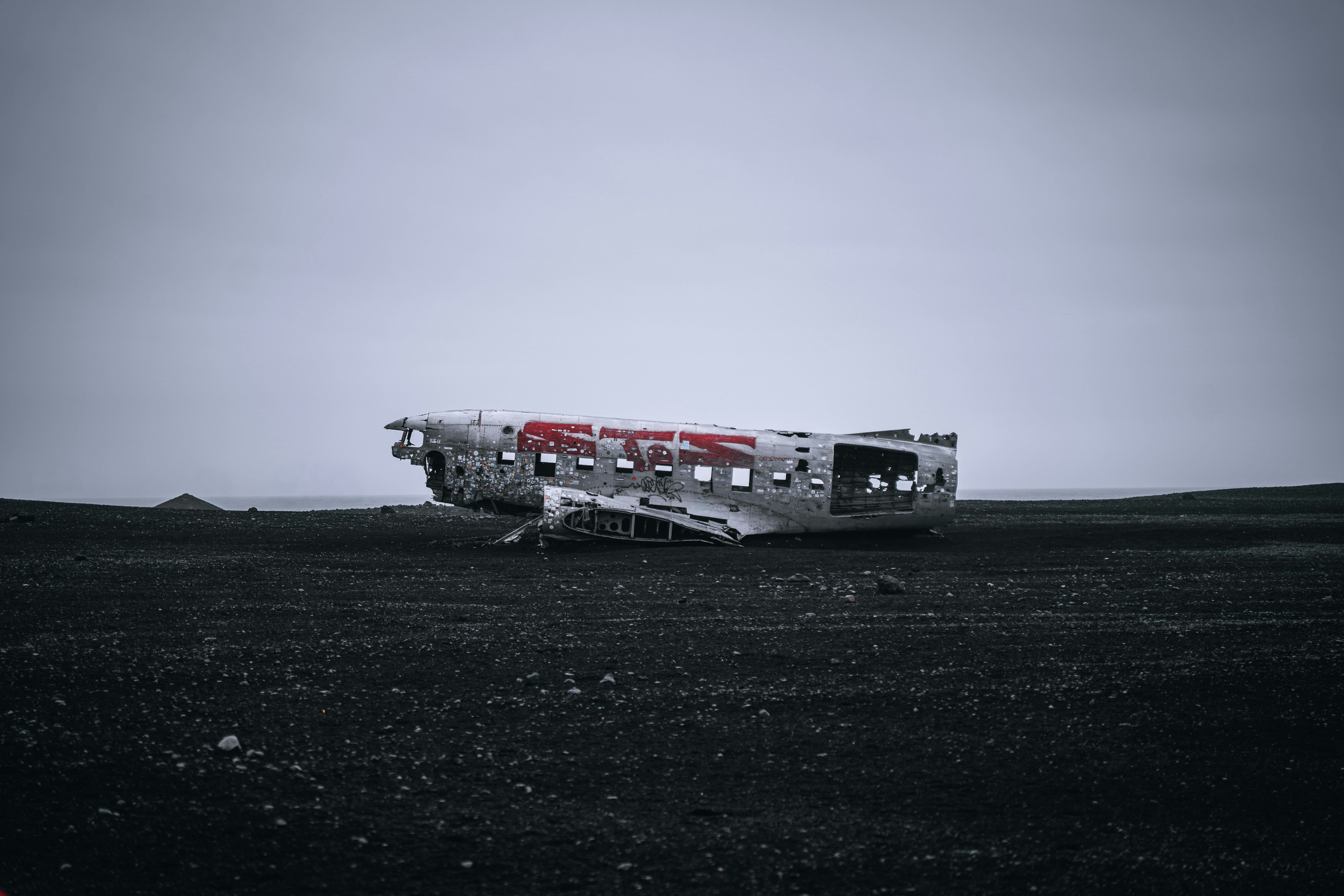 Deserted Spacecraft Remnant on Cold Expanse