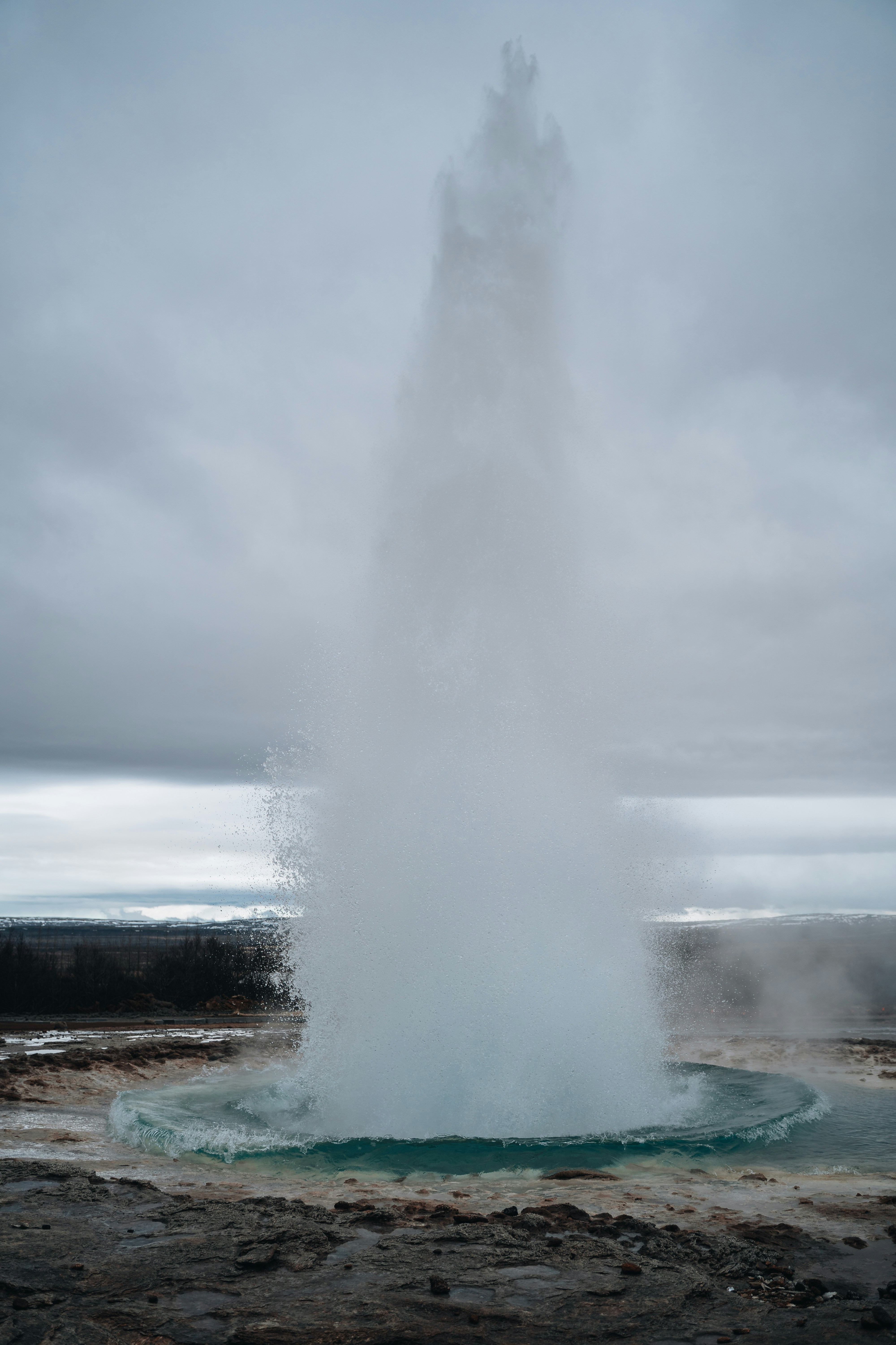 Icelandic Geyser Nebula: A Towering Jet in Steam and Stone