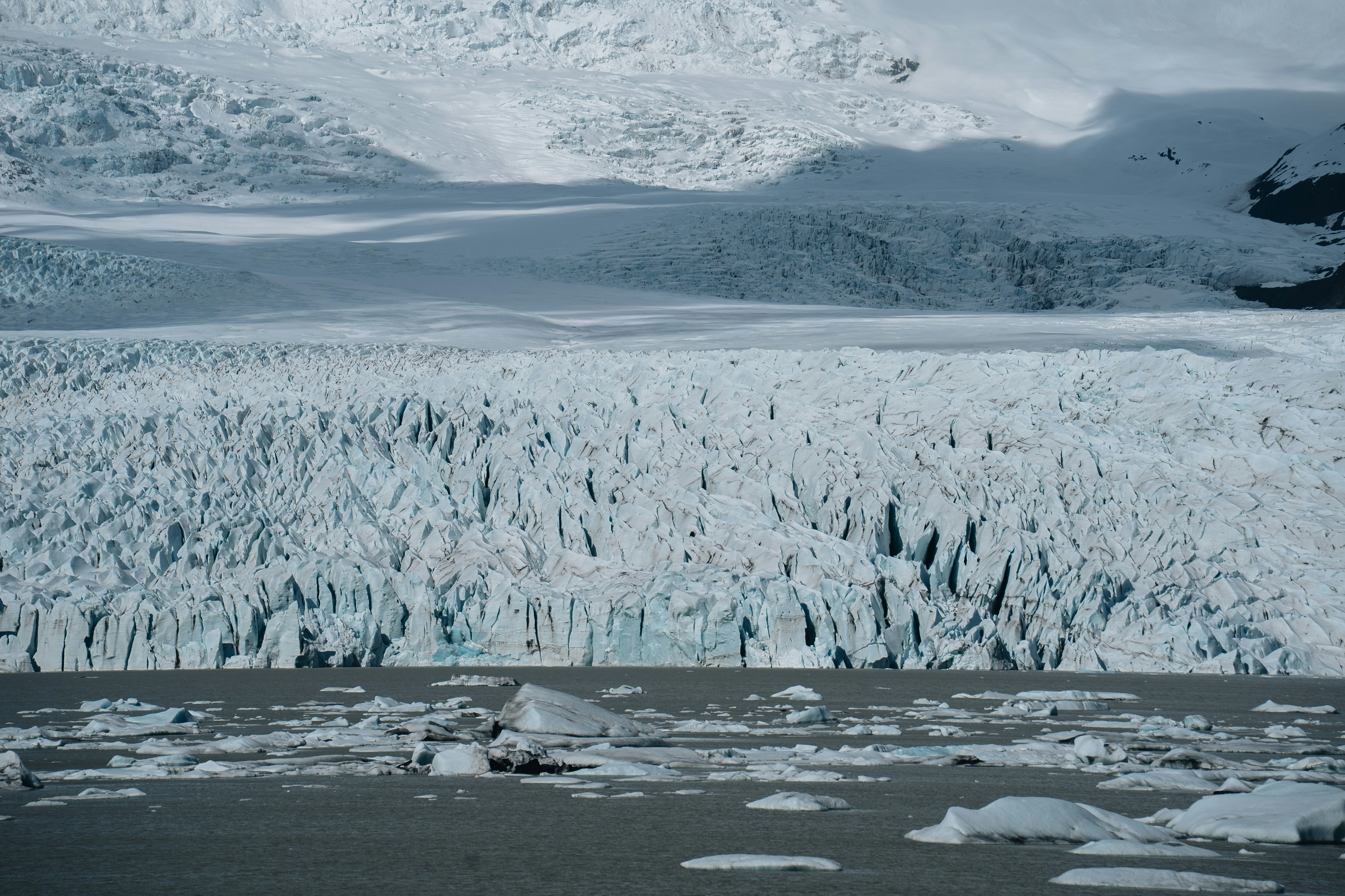 Silence at the Ice Edge: A Glacierfront Under a Pale Dawn