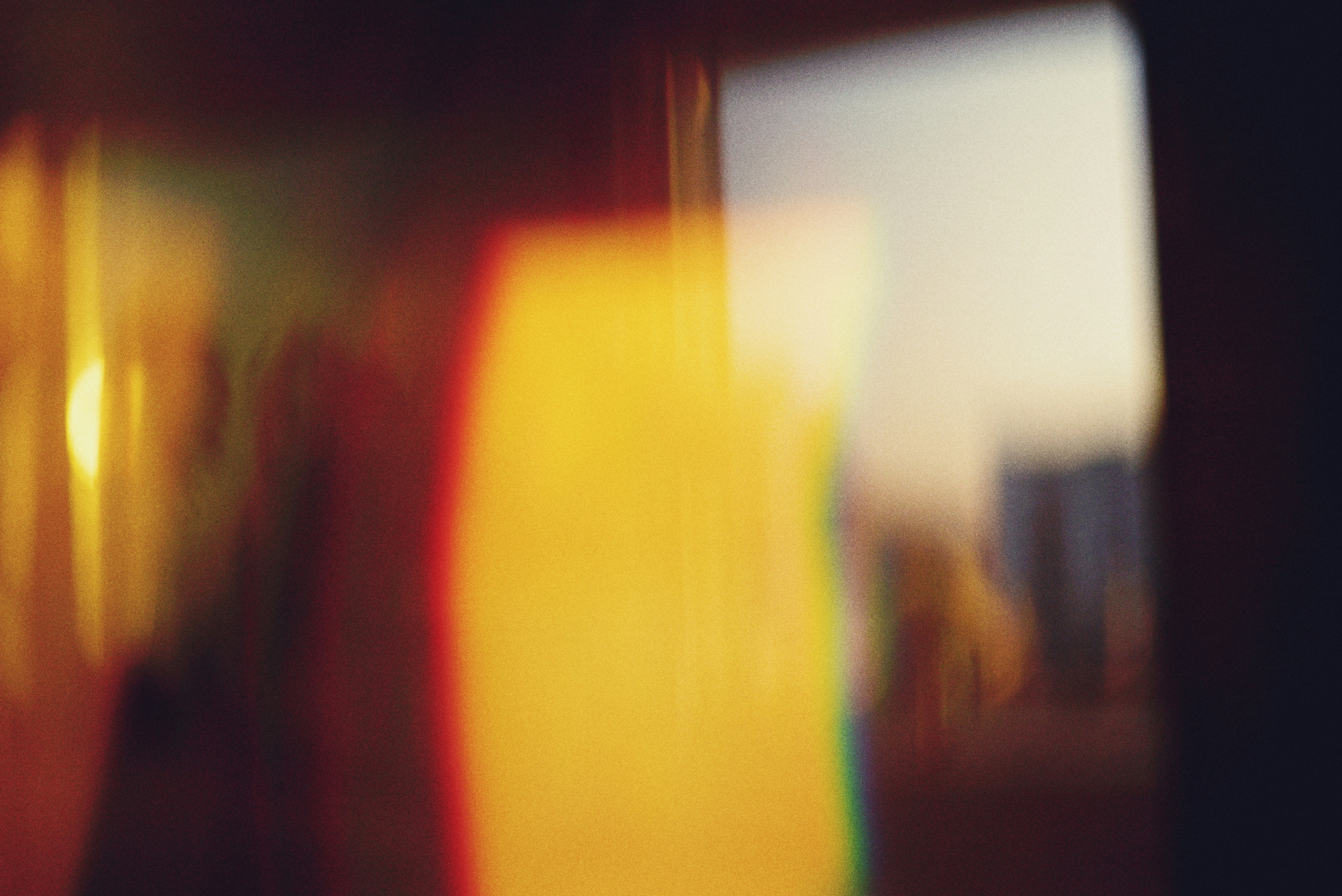 Chromatic Blur: A Window of Warm Light and Framing Colors