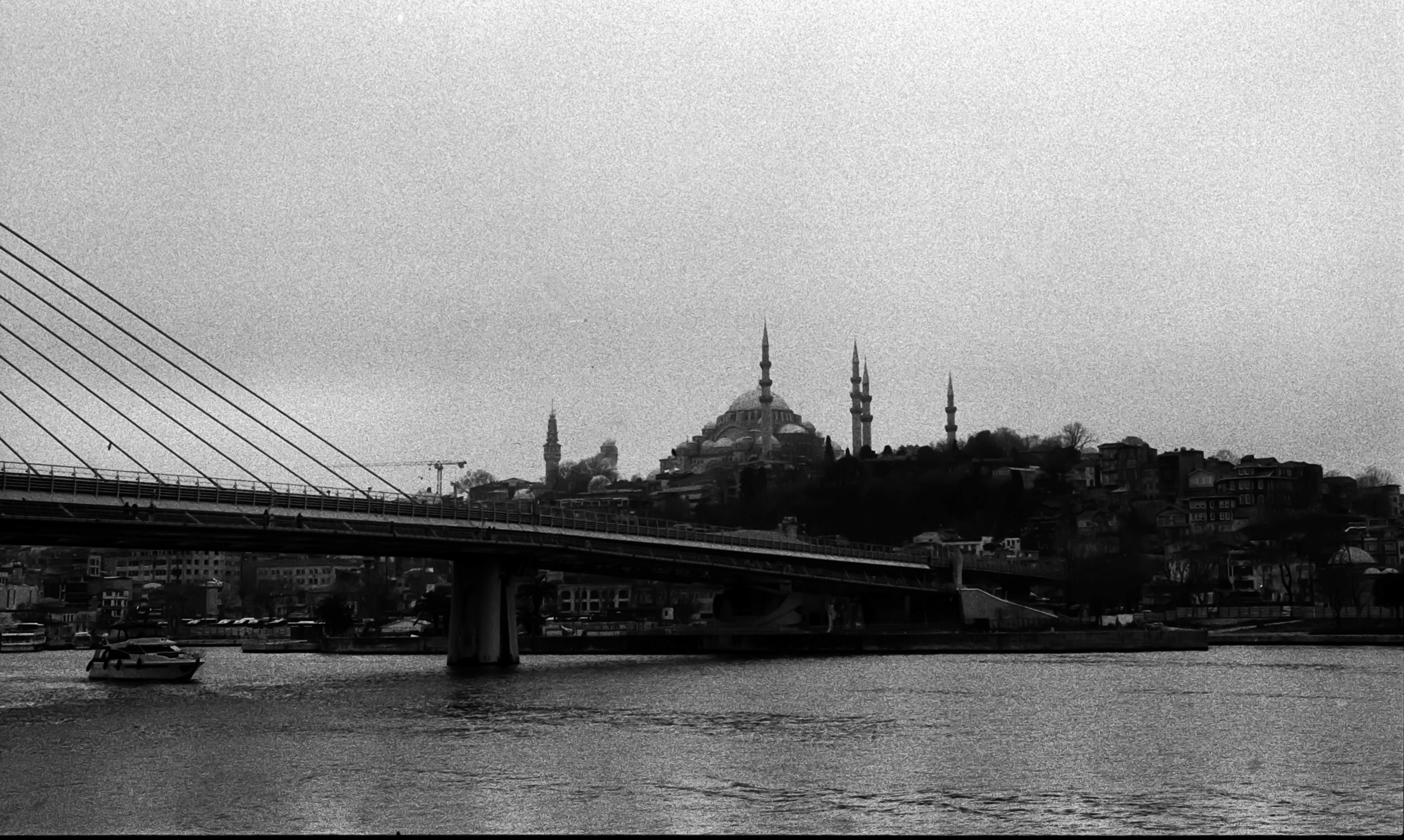 Mosaic of the Golden Horn: A Quiet Urban Silhouette Over the Bridge
