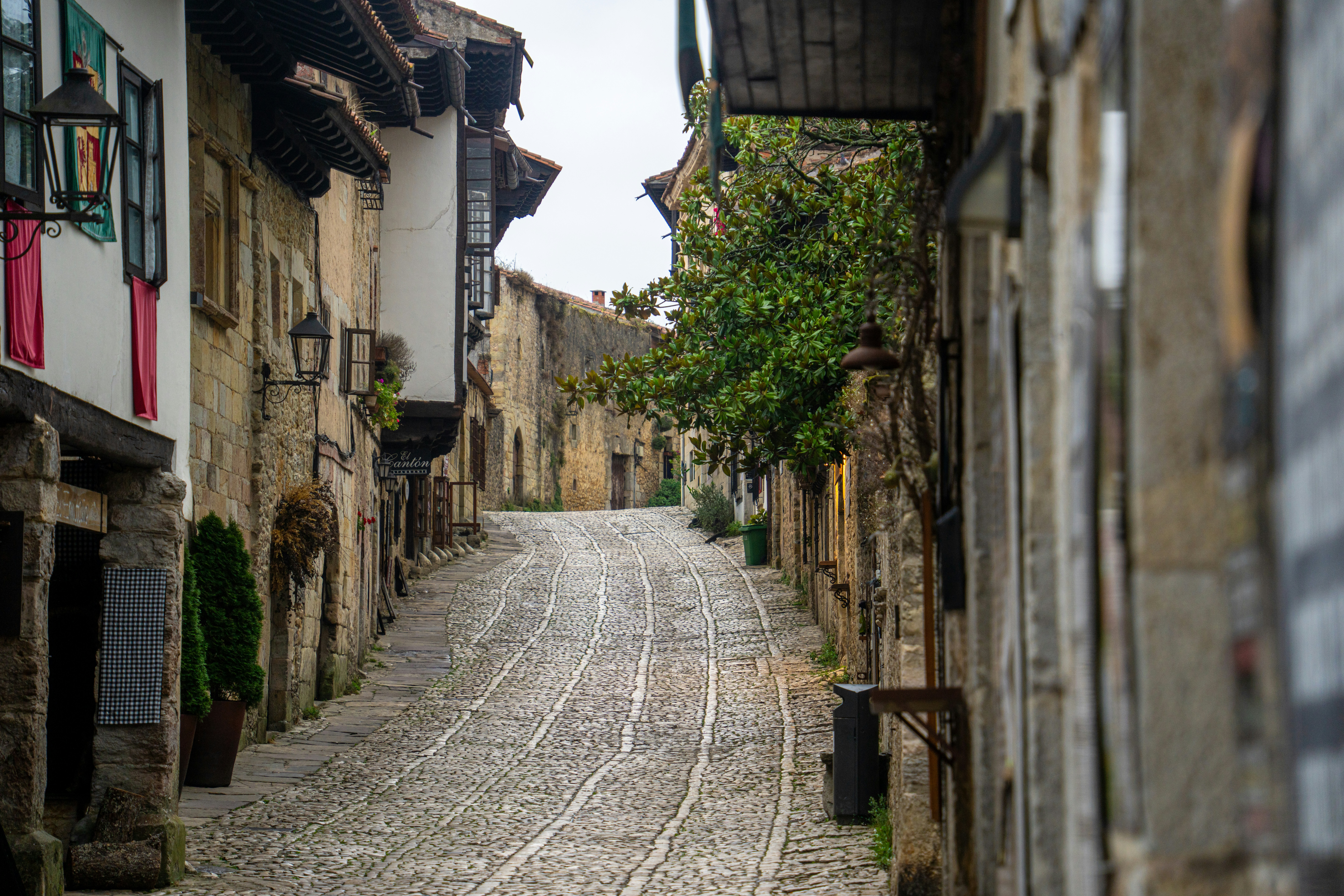 Cobbled Haven: A Quiet Street Bending Toward Light