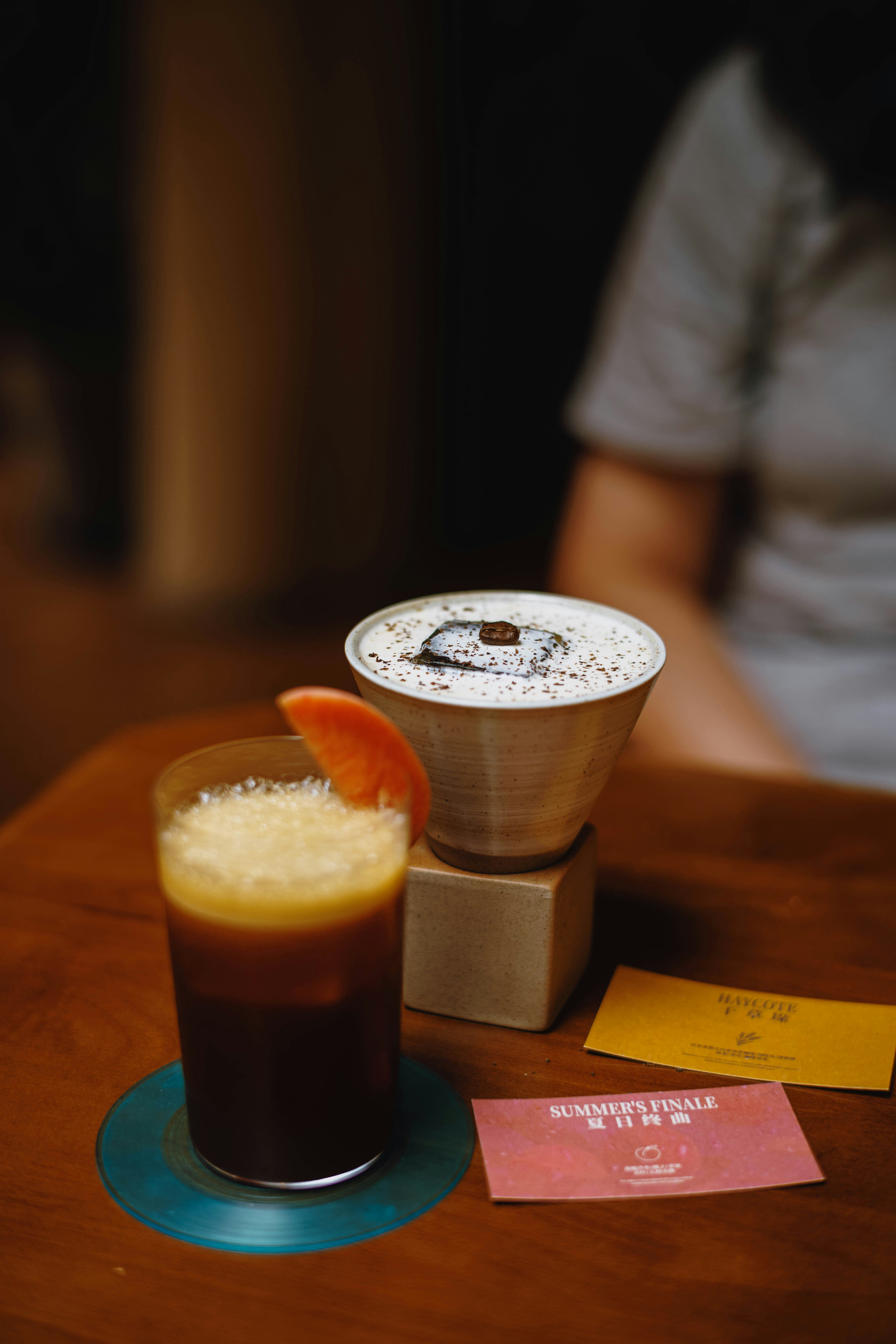 A Quiet Brew: Cappuccino and Cold Brew Meet at the Bar
