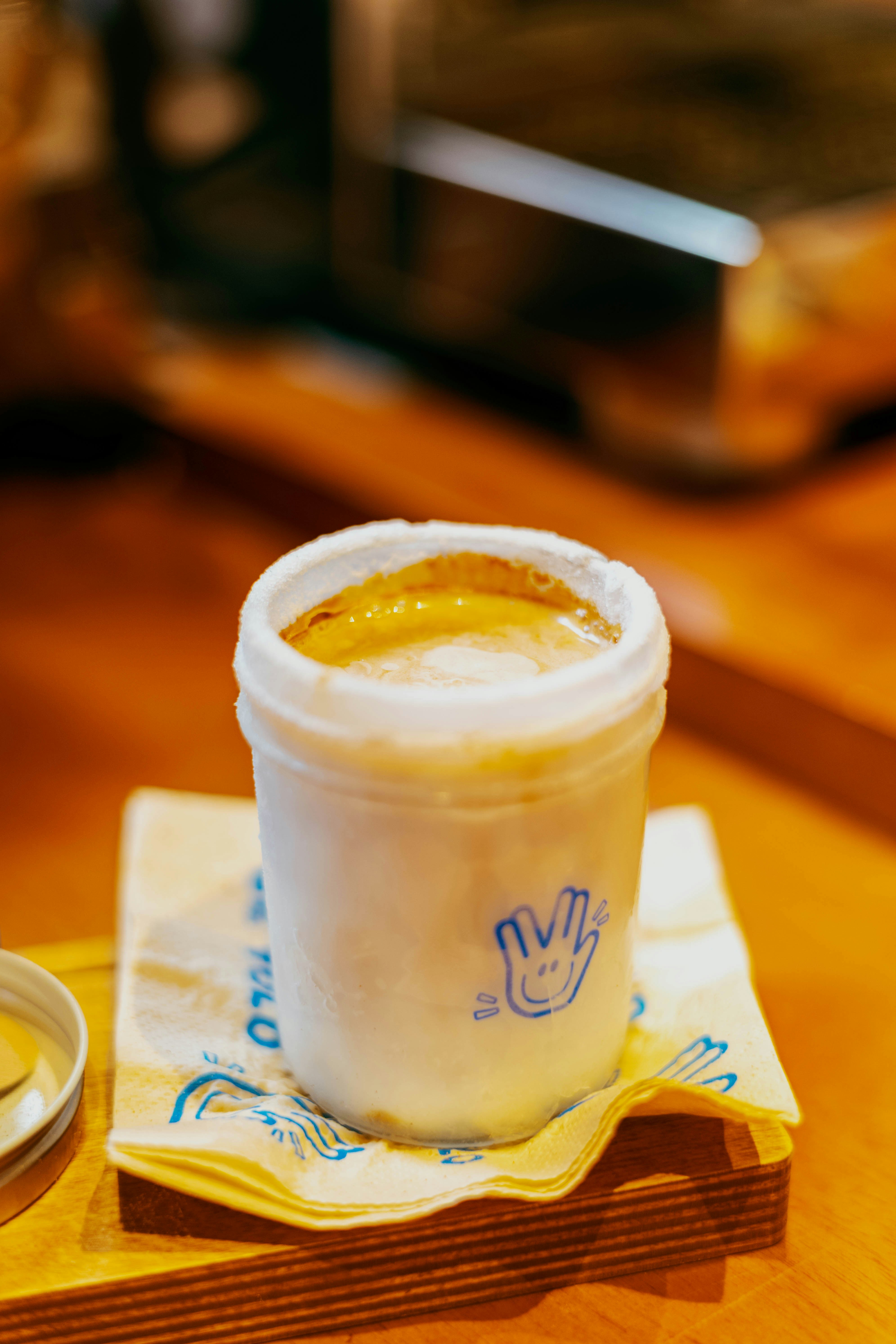 Creamy Espresso in a Ceramic Cup Crowned by Foam