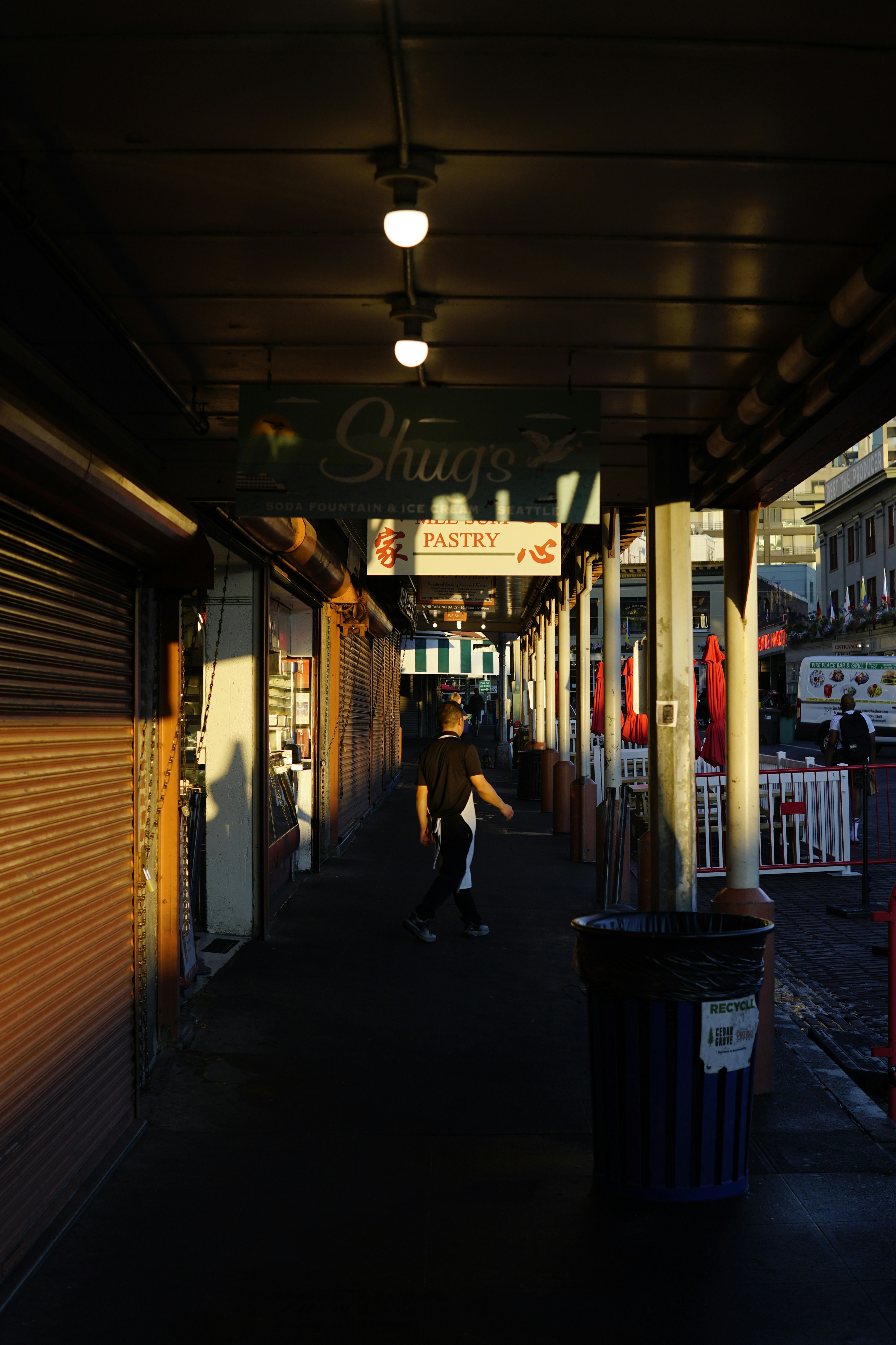 Midnight Market Walk: A Narrow Lane of Light