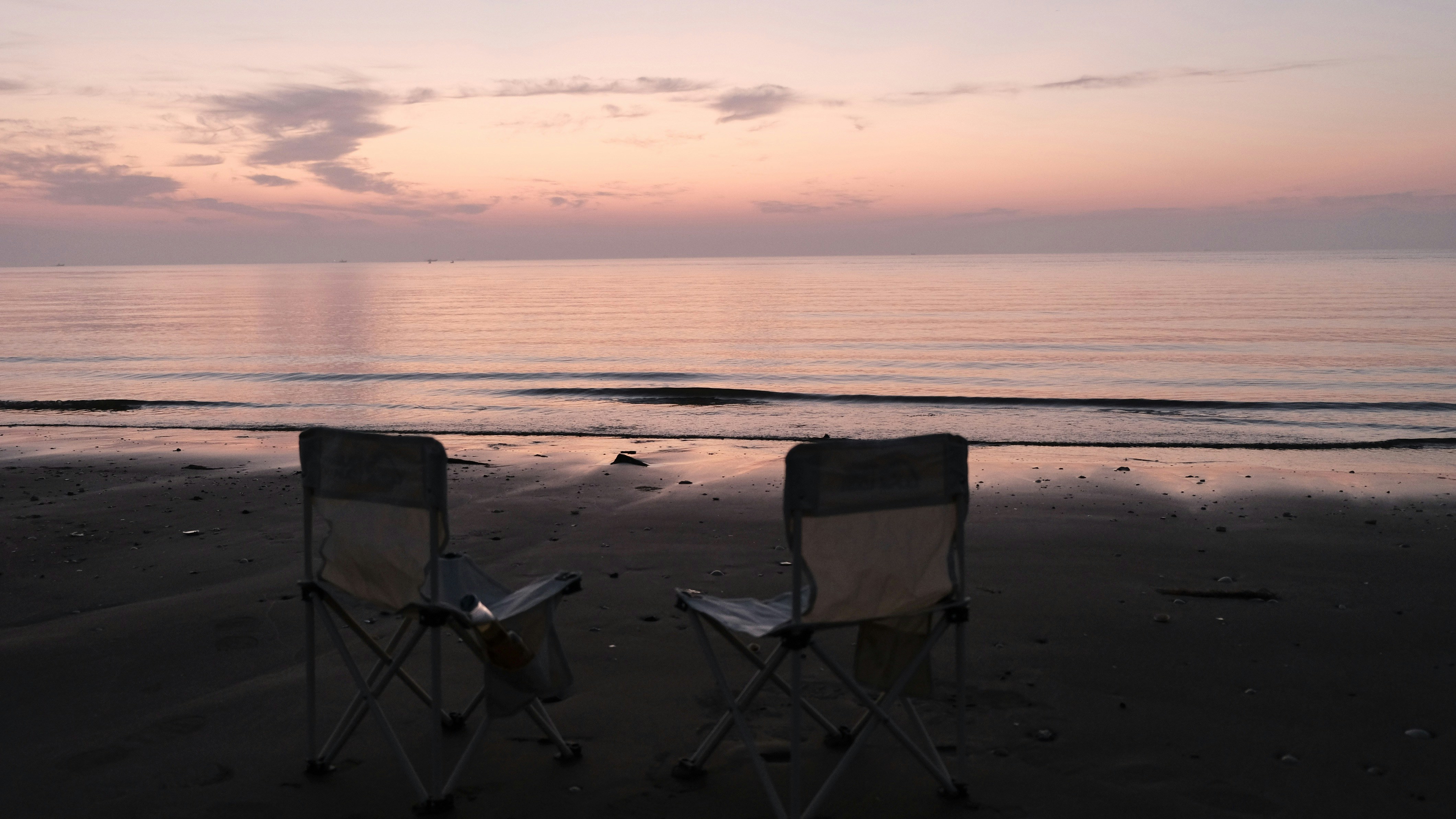 Sunset Chairs: Quiet Edge of the Tide