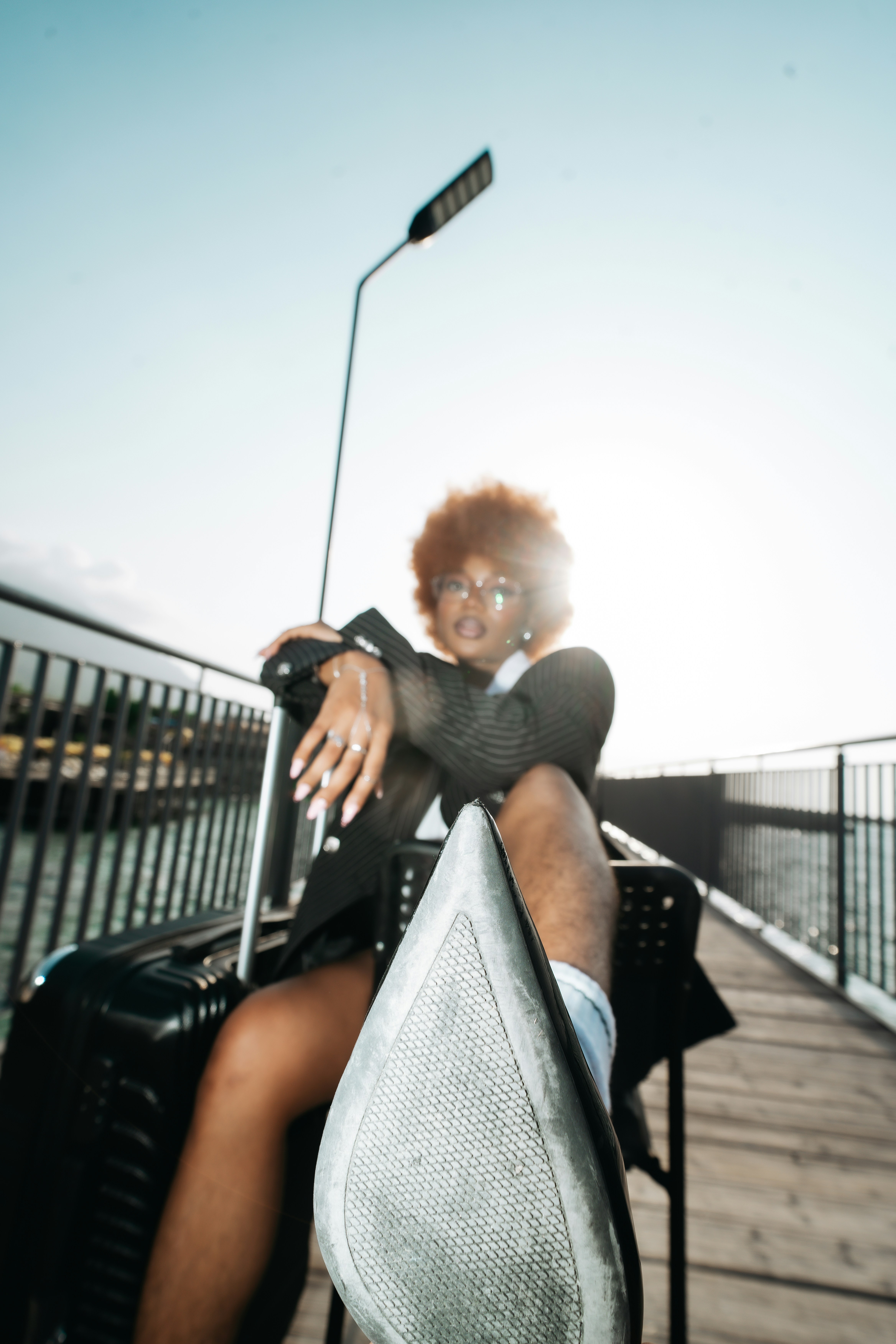 On the Edge of the Platform: A Portrait in Motion