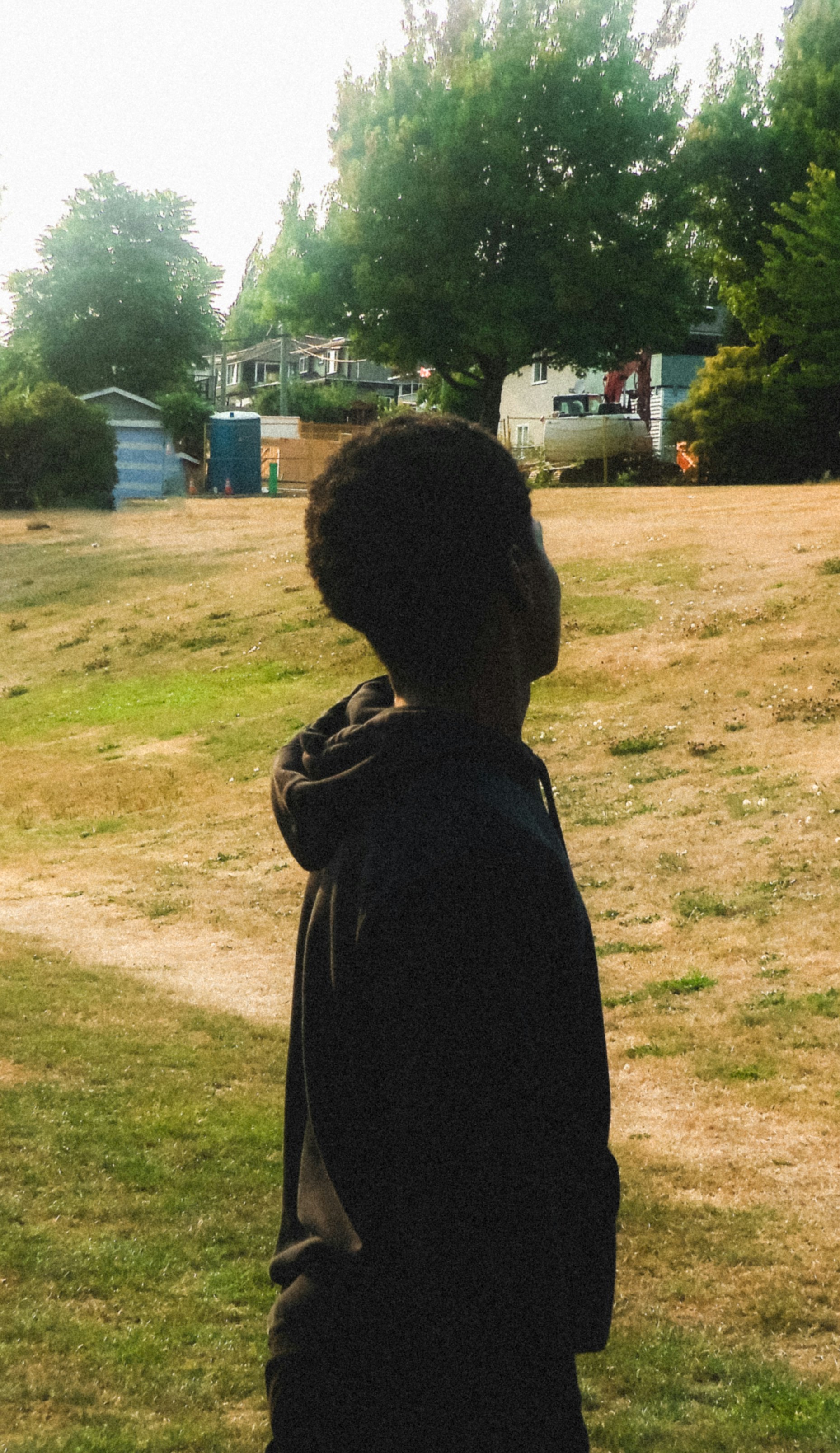 Backlit Silhouette in the Park