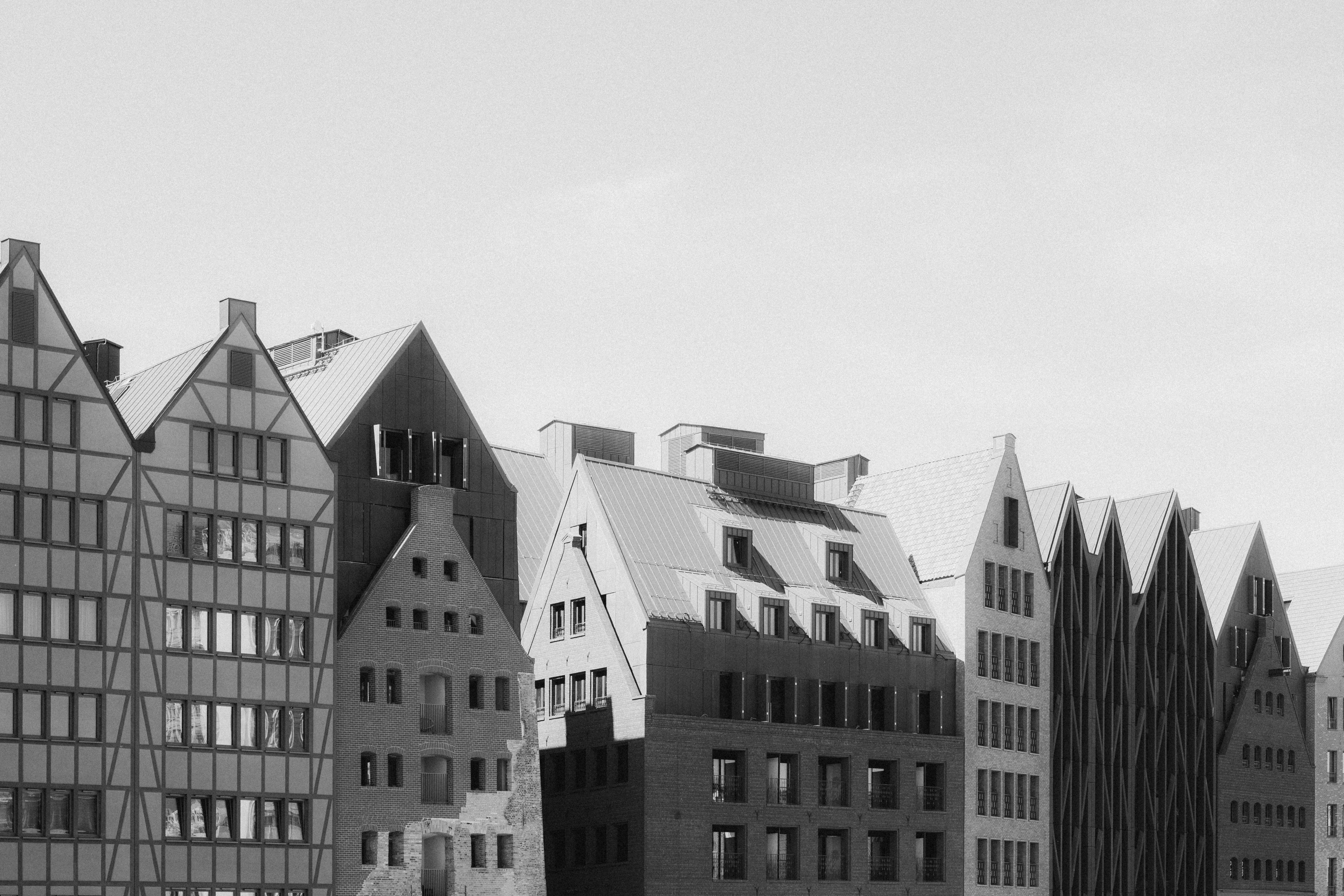 Gabled Continuum: A Row of Timeless Facades