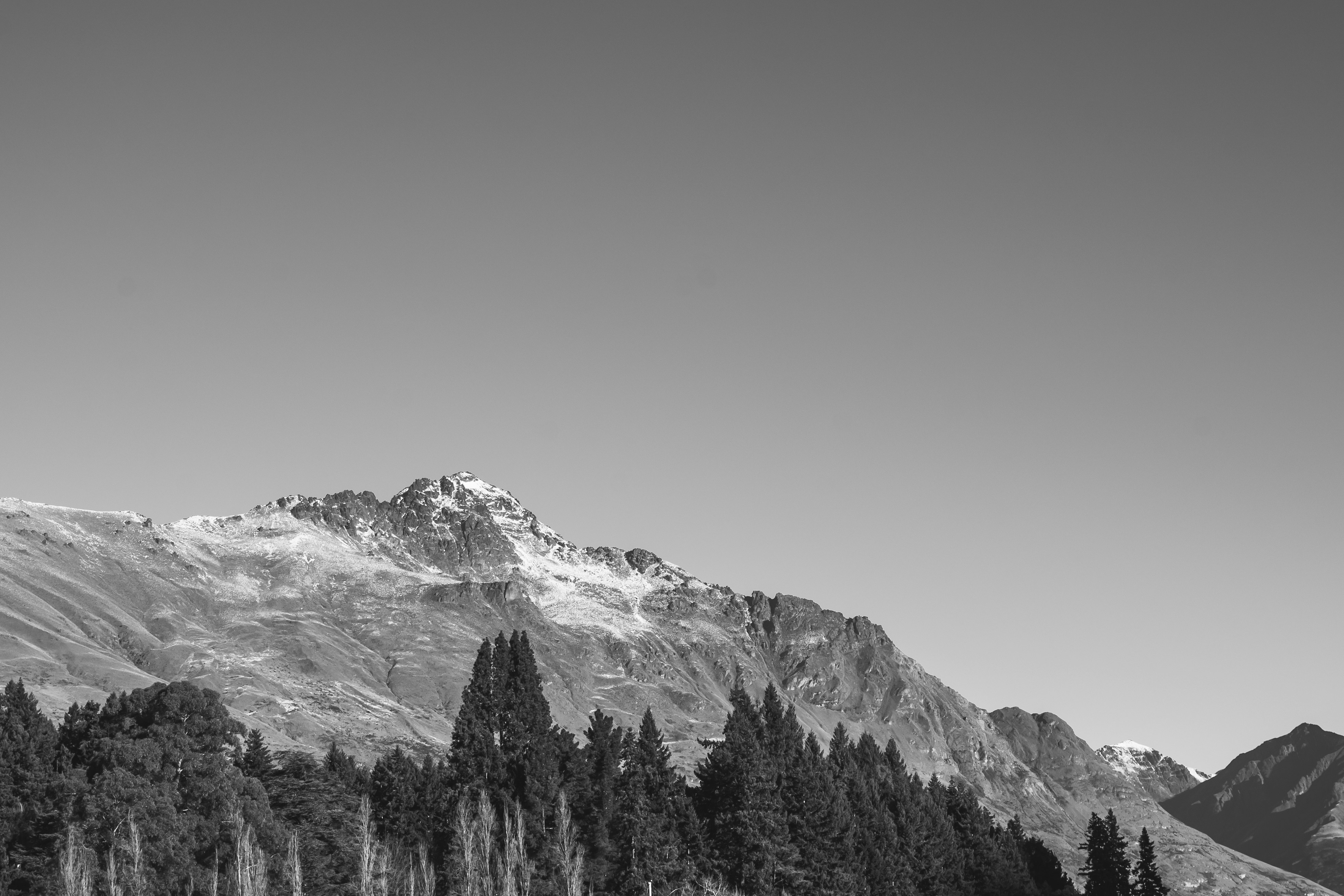 Snow-capped Ridge Climb at Dusk