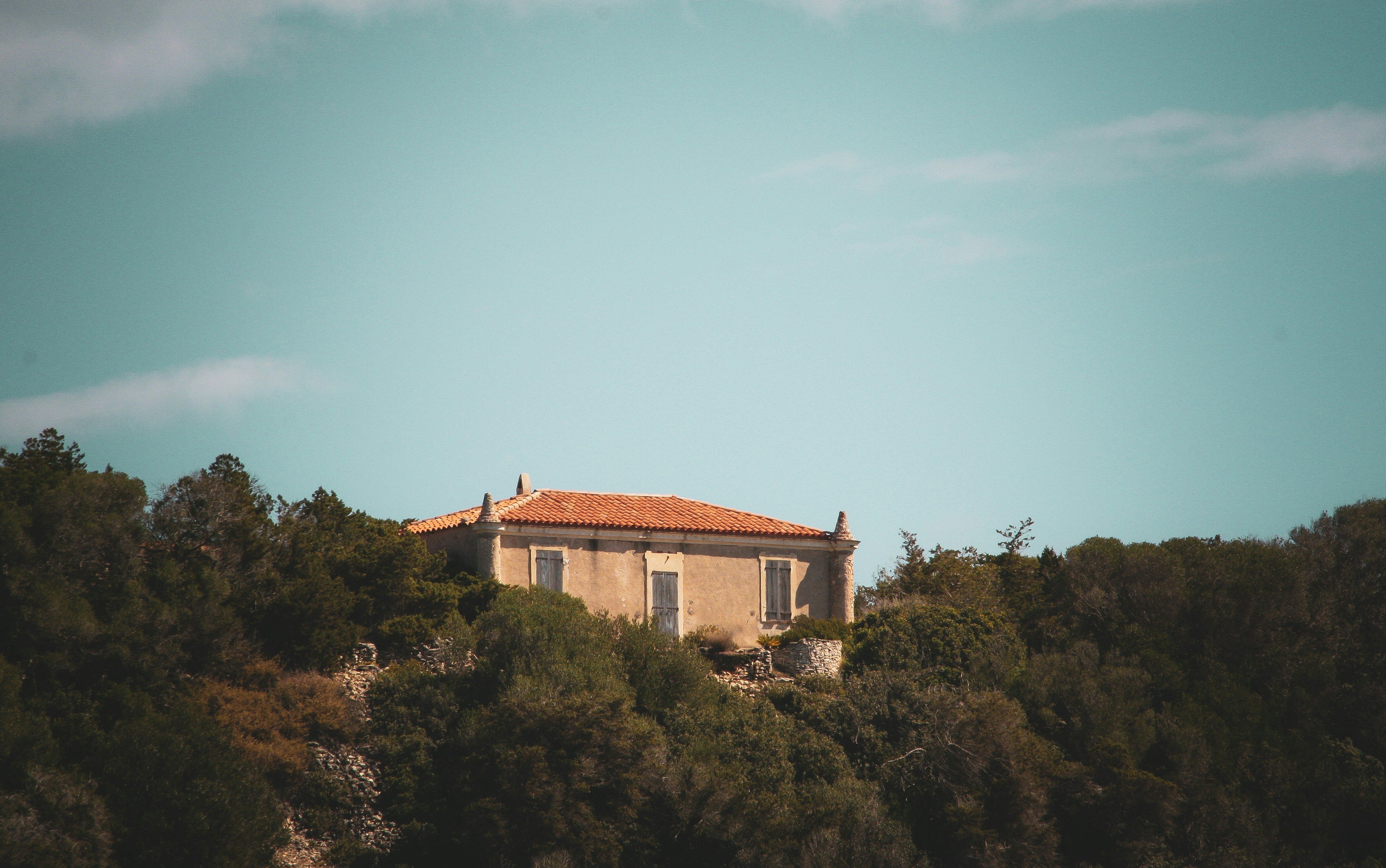 Hilltop Villa Adrift in a Sea of Pines