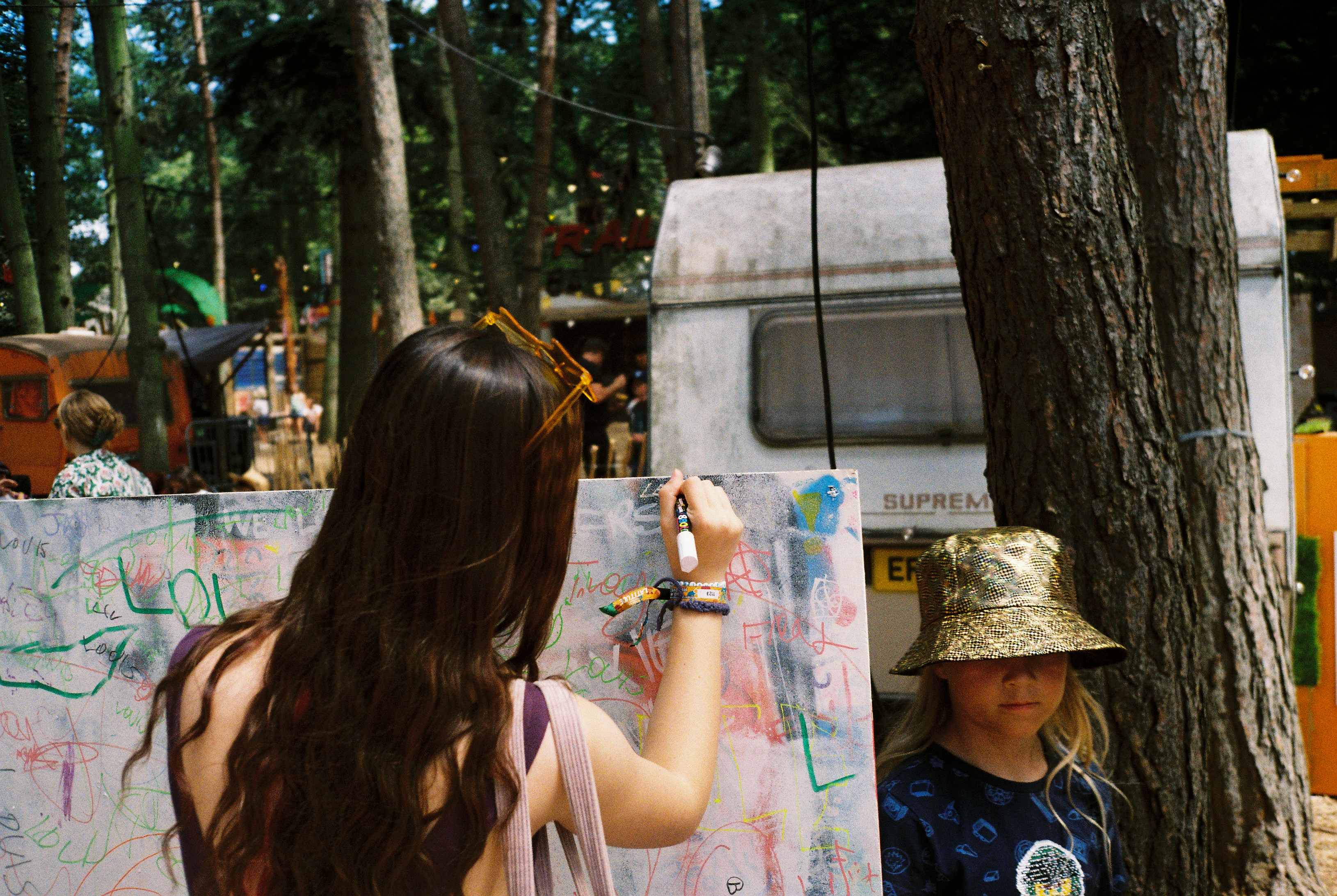 Graffiti Session at the Outdoor Market