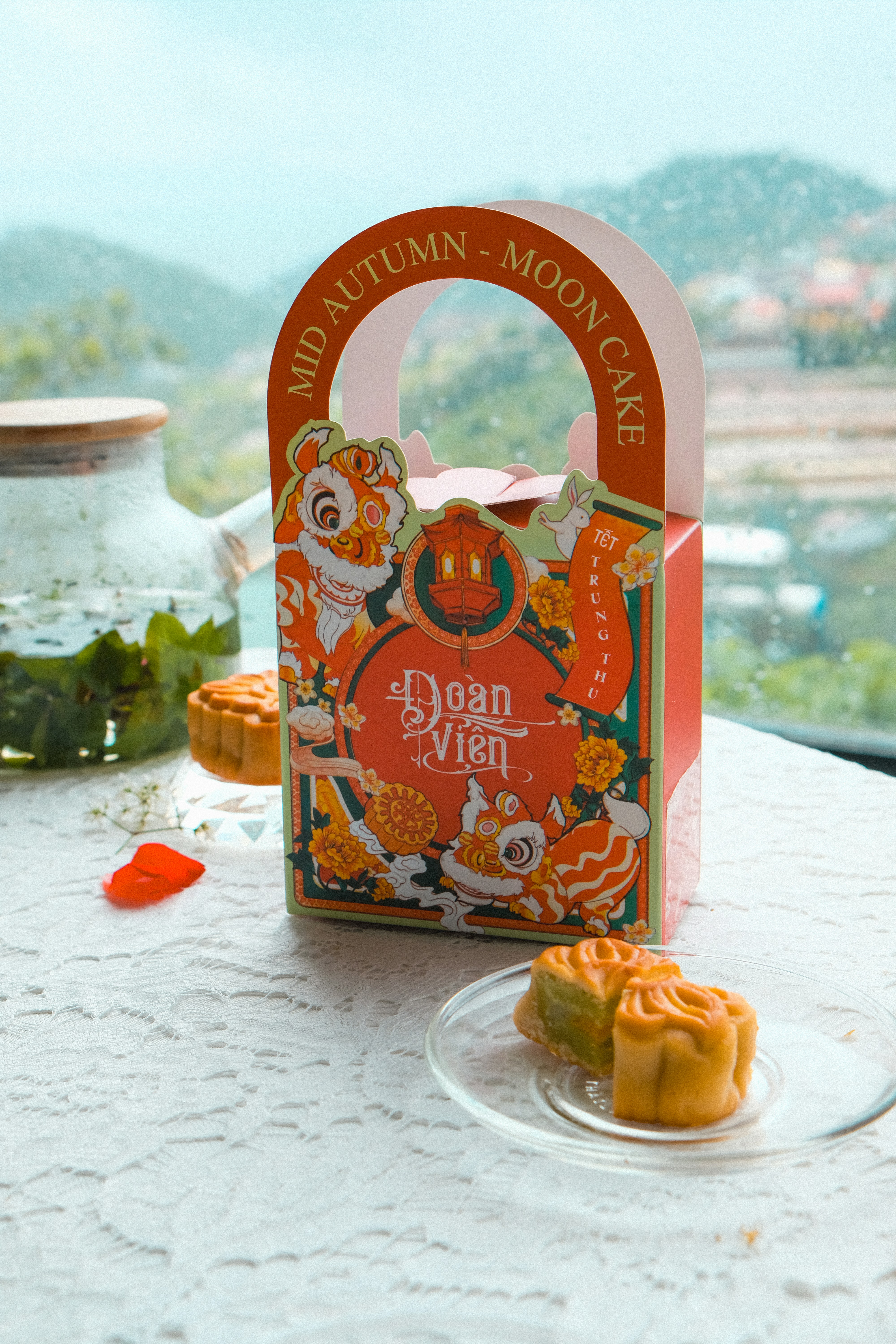 Fortune Box on a Moonlit Autumn Table