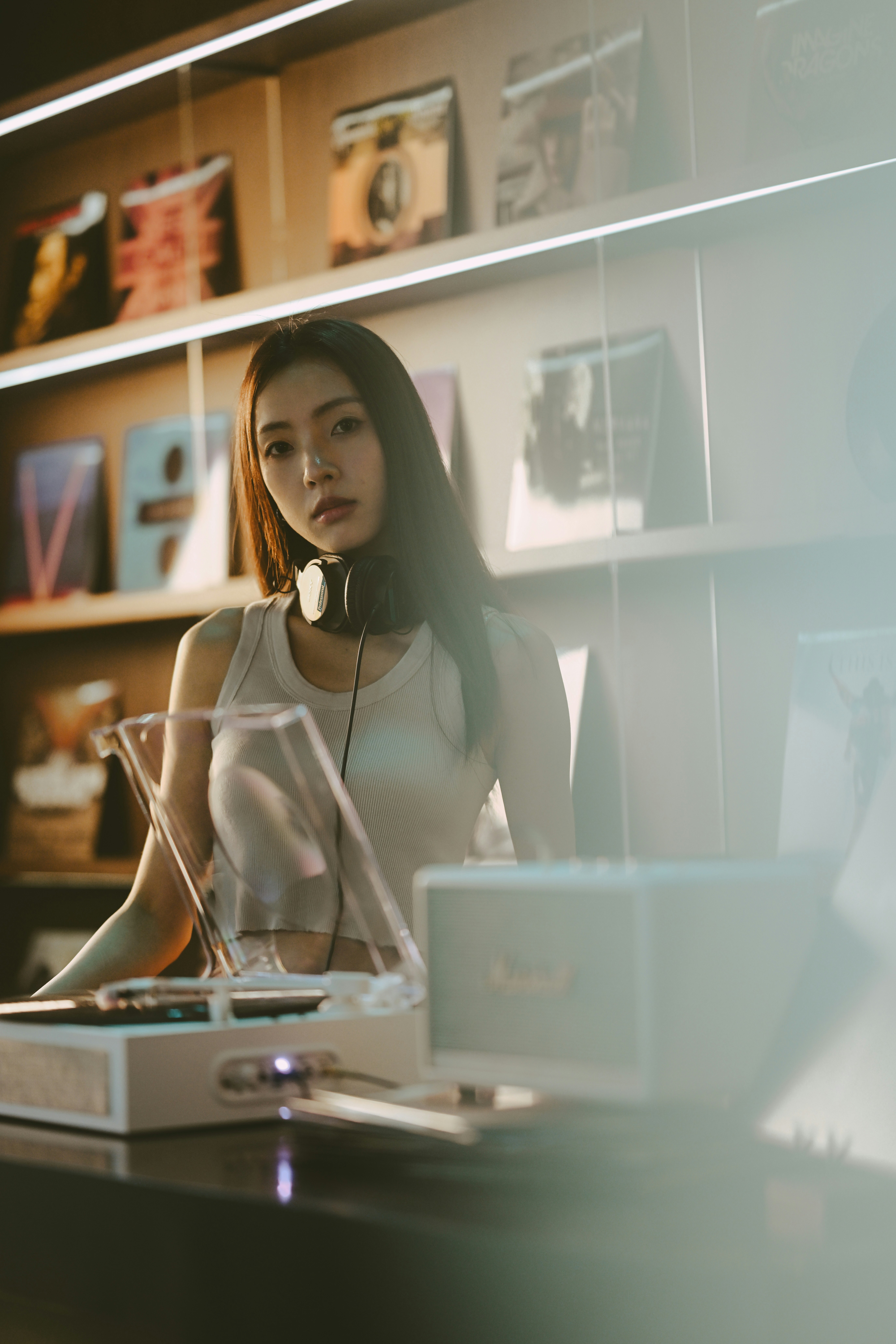 Vinyl Dreams: A Portrait in a Quiet Record Store