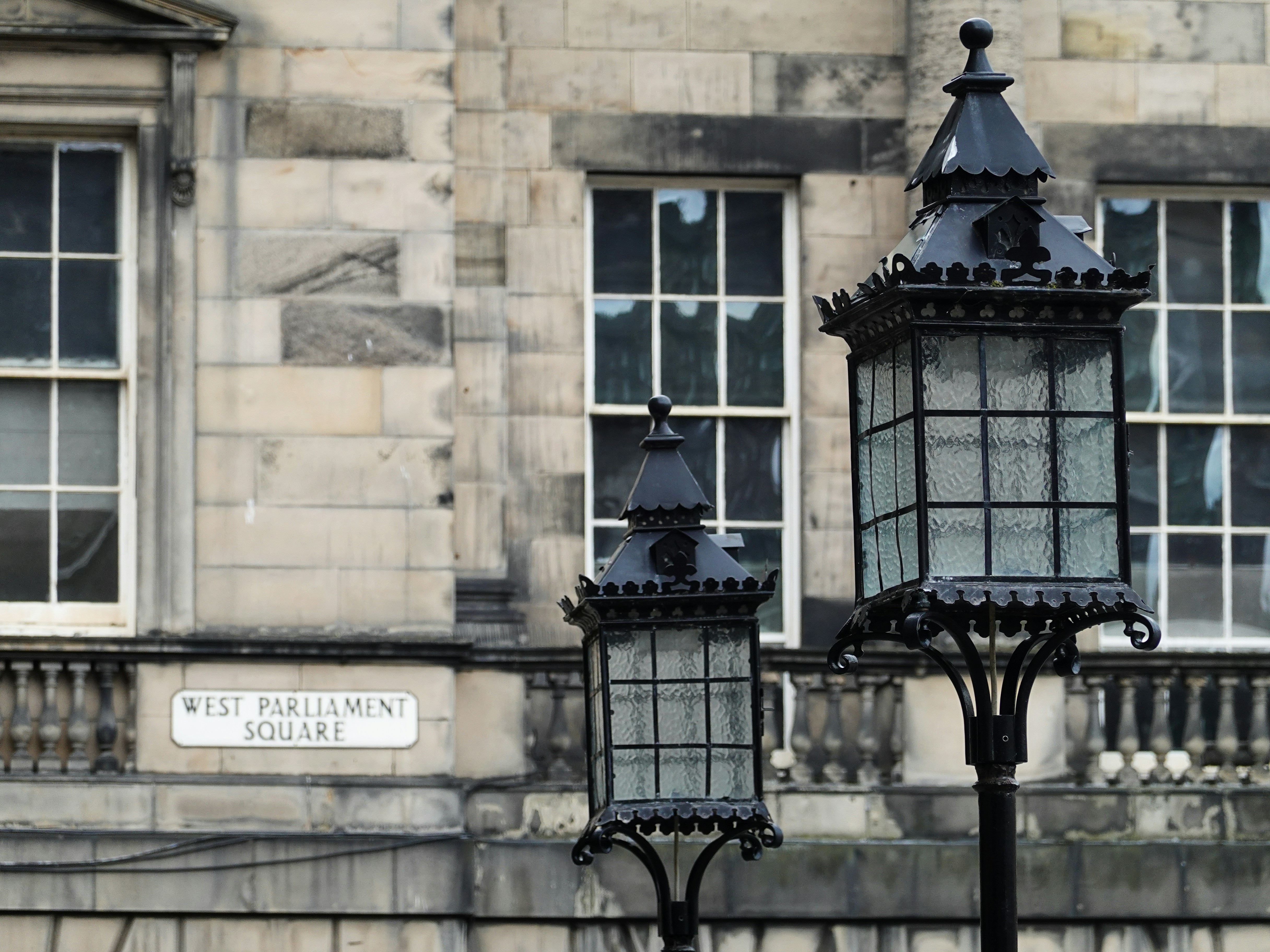Urban Lanterns in Stone: Quiet Geometry of West Parliament Square