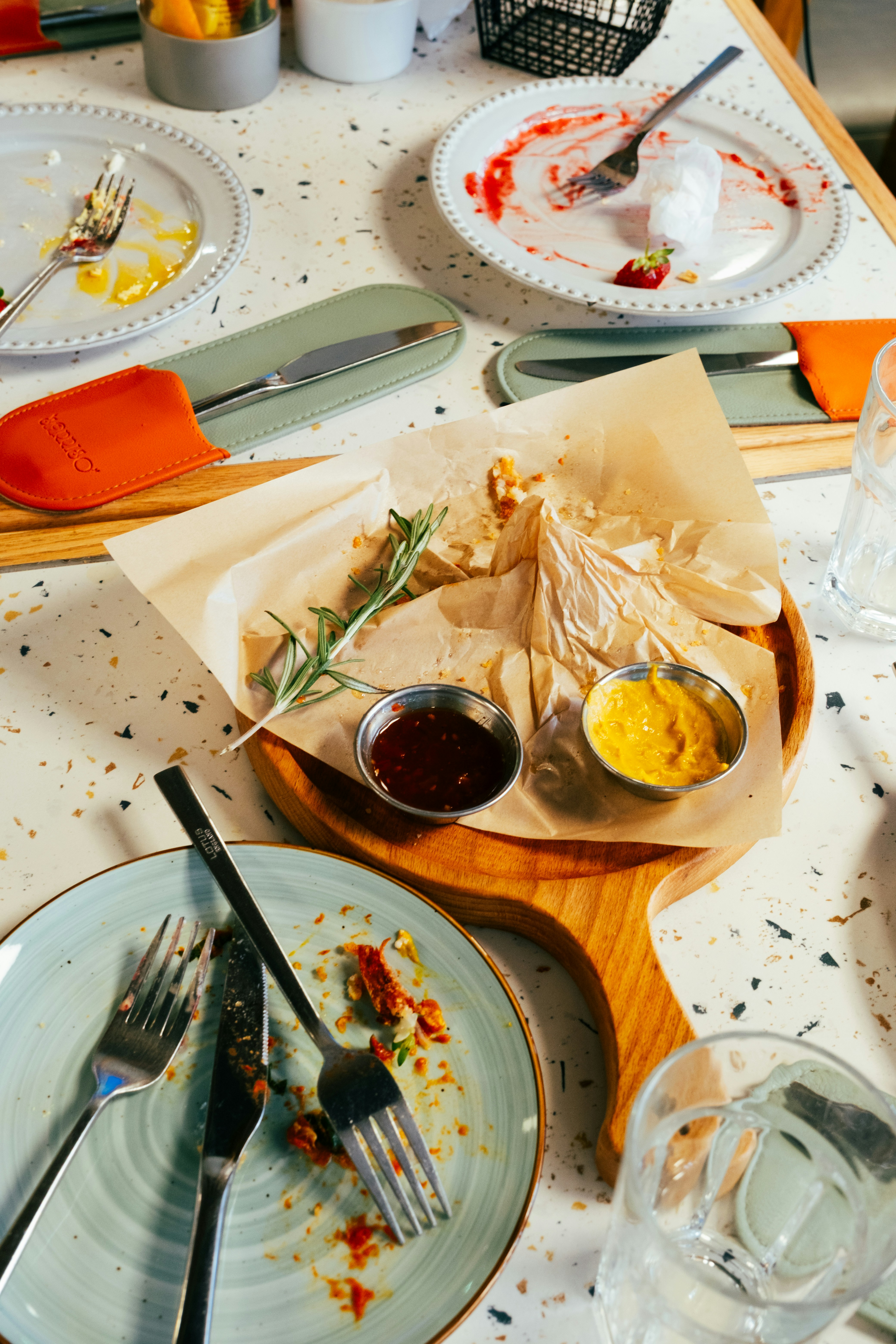 Shared Plate, Split Moments: A Bistro Table's Quiet Aftermath