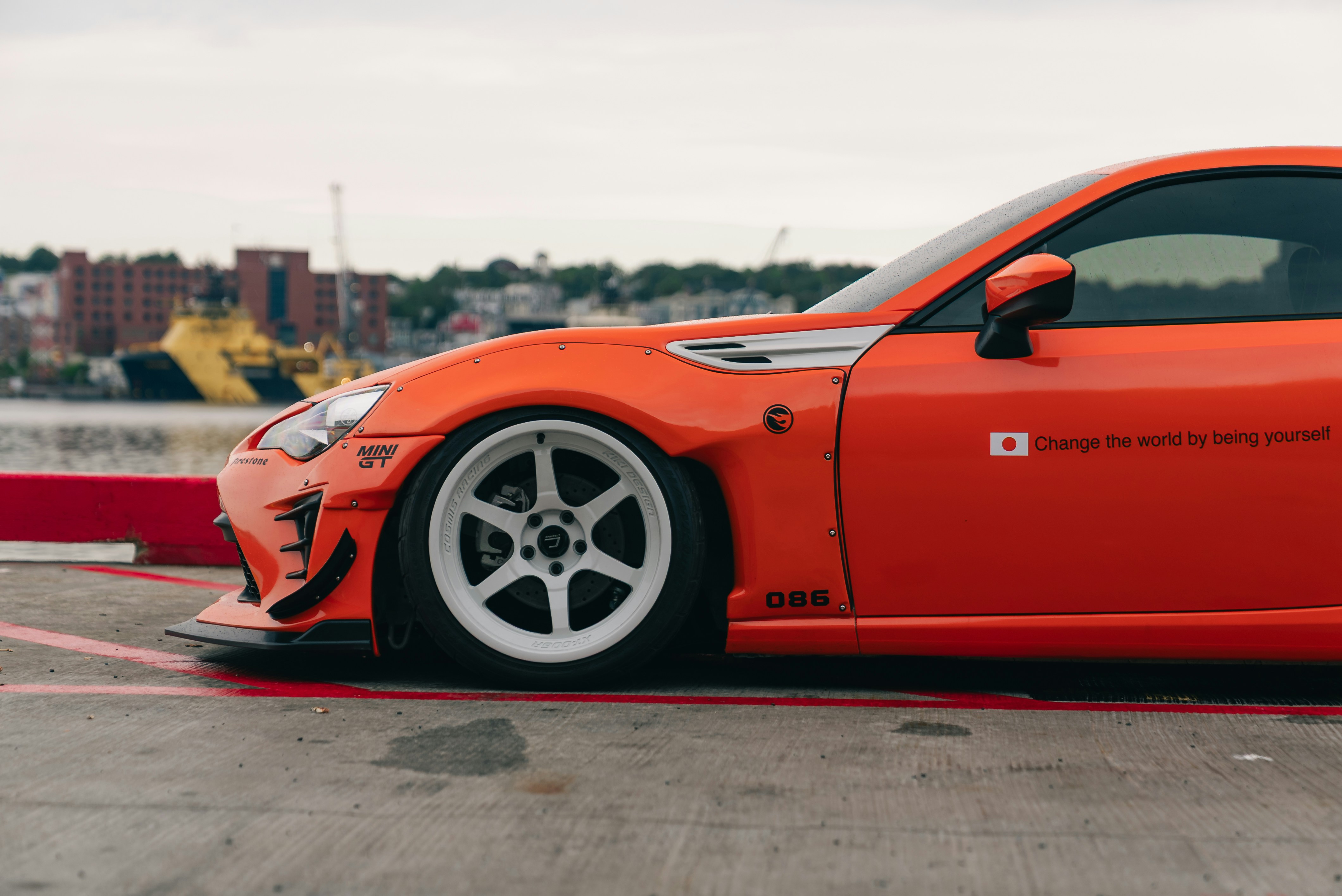 Low-slung Orange Precision: A Drift of Curves and Color