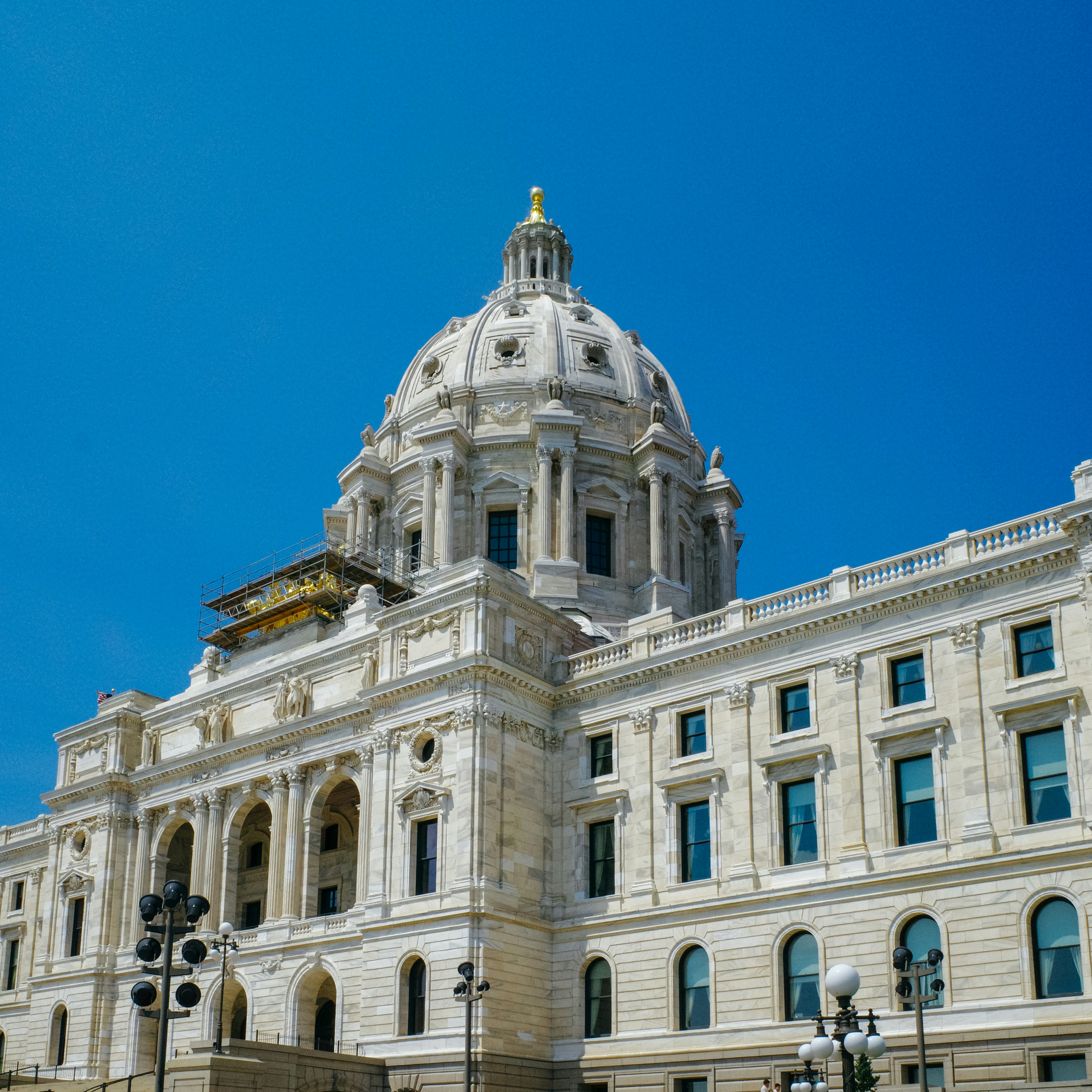 Majestic Capitol Dome under Clear Blue Sky