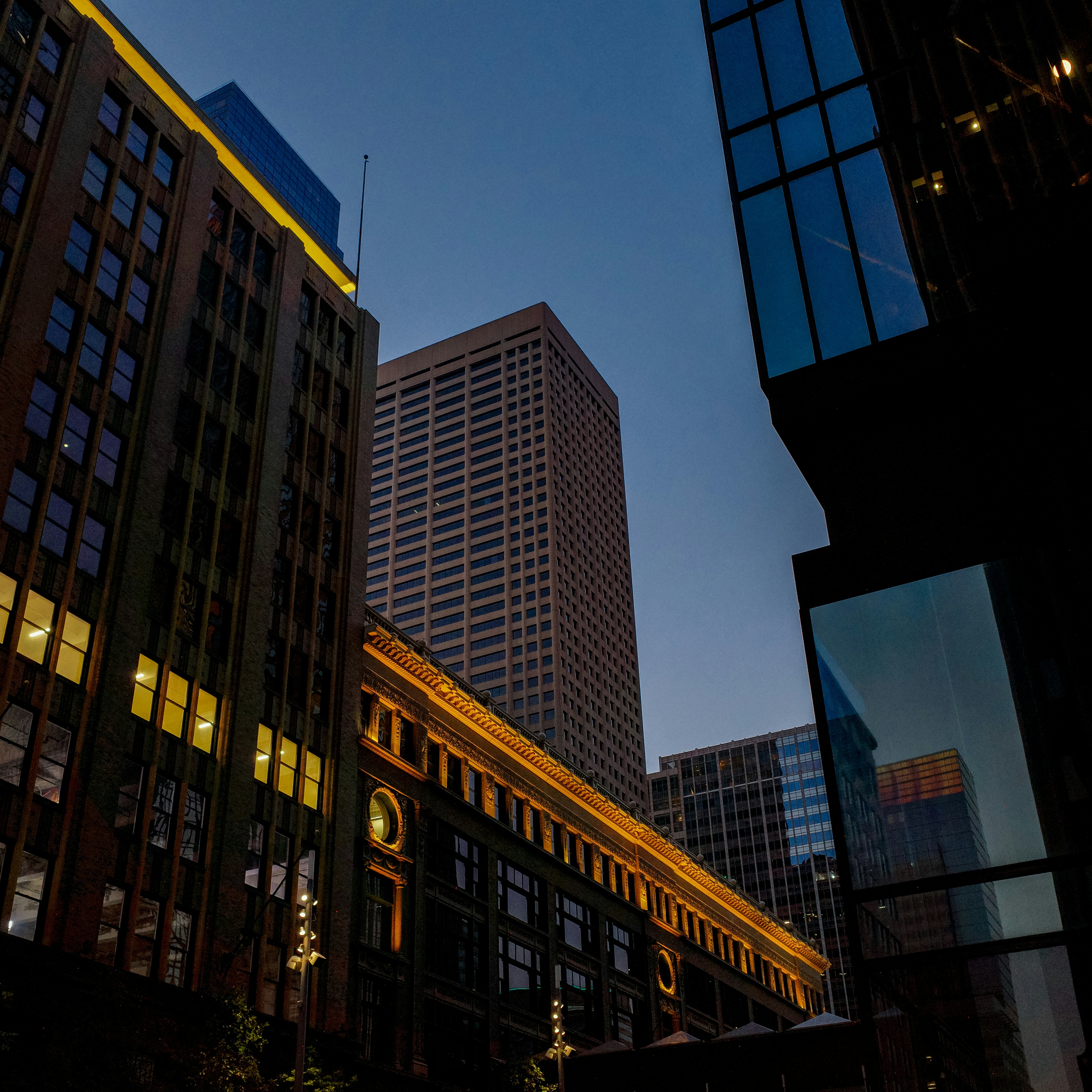 Evening Resolve: City Arches and Glass