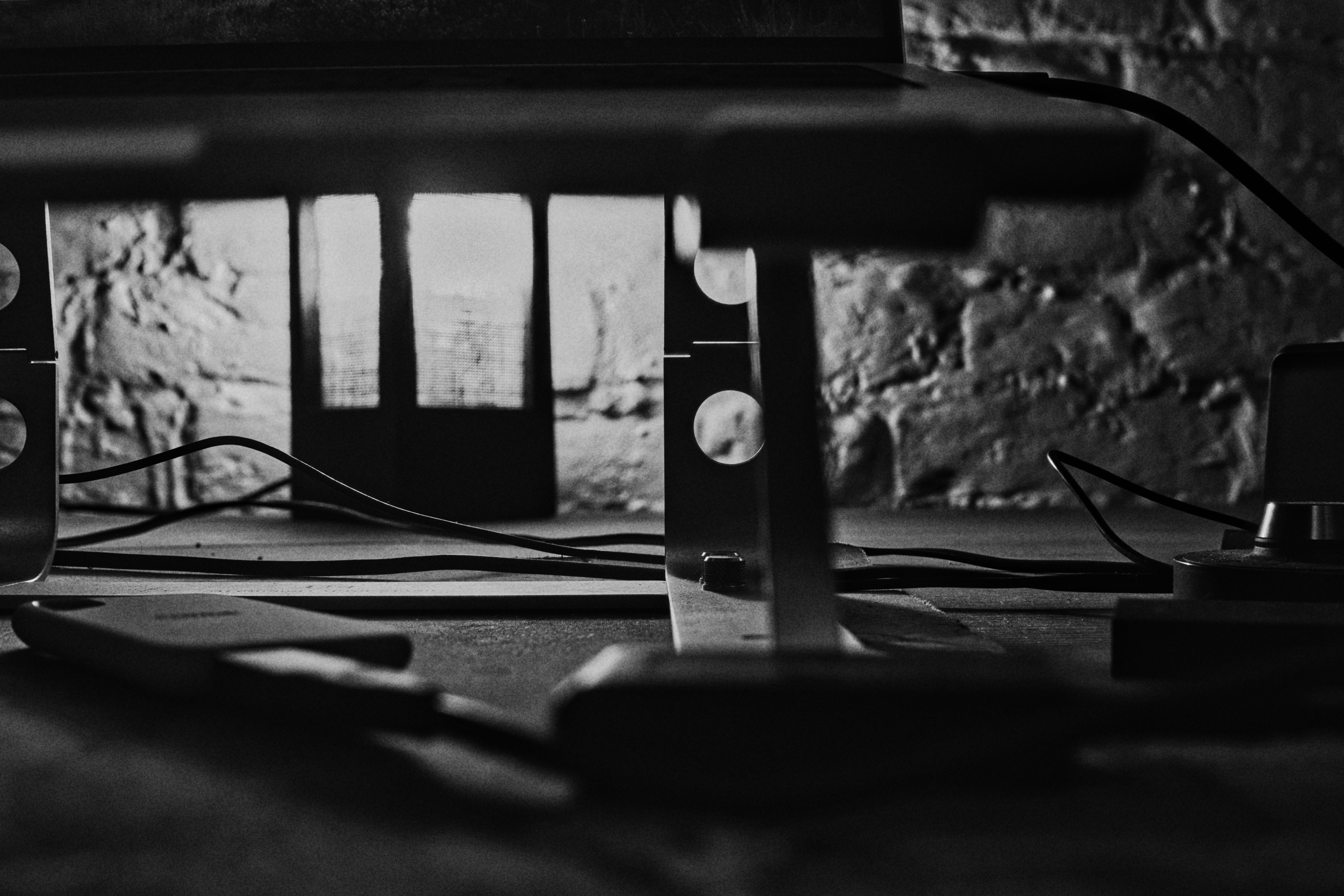 Under-Table Geometry: Steel Risers and Cables in Low Light