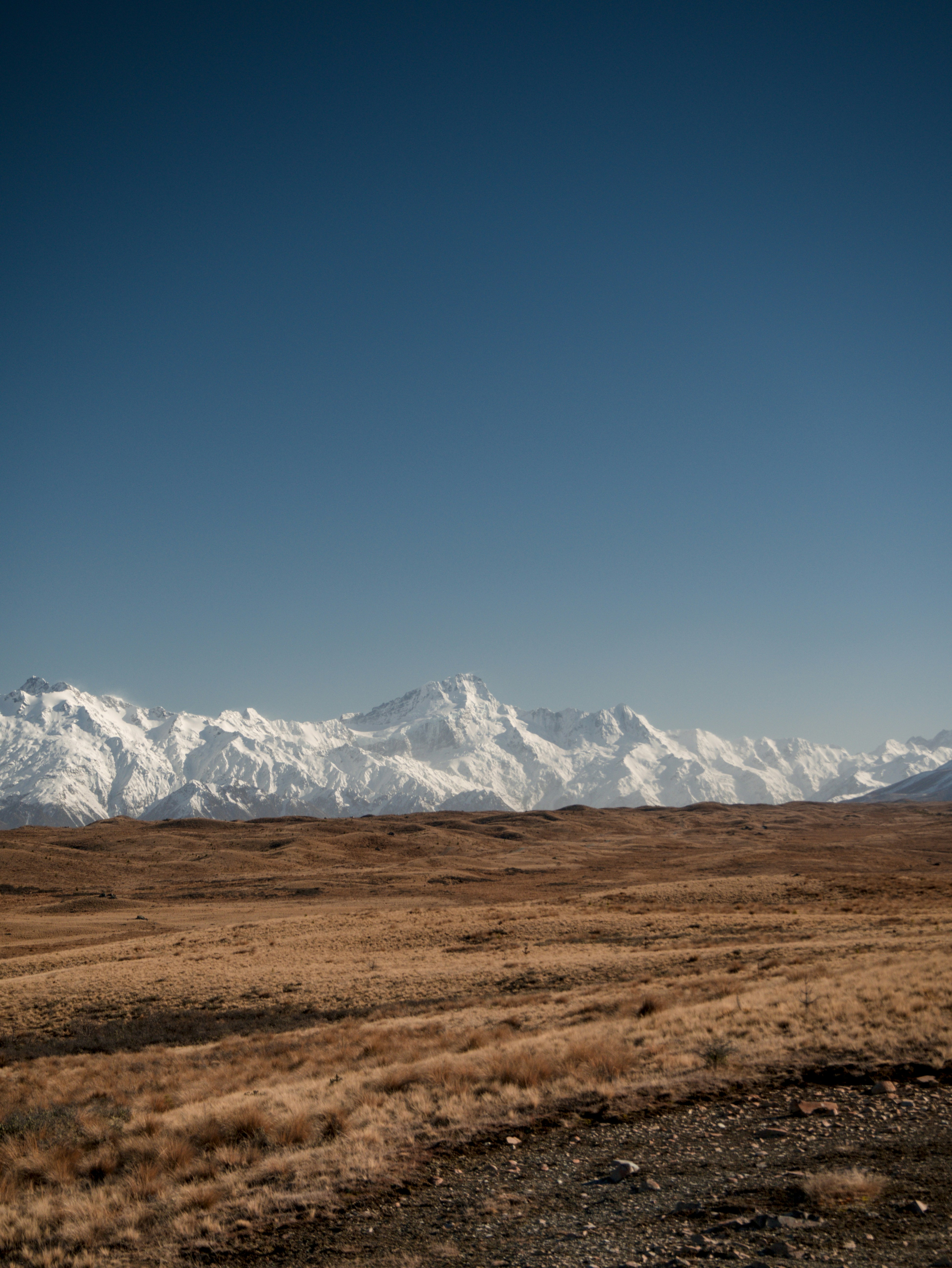 Snowbound Ridge beneath a Crown of Blue