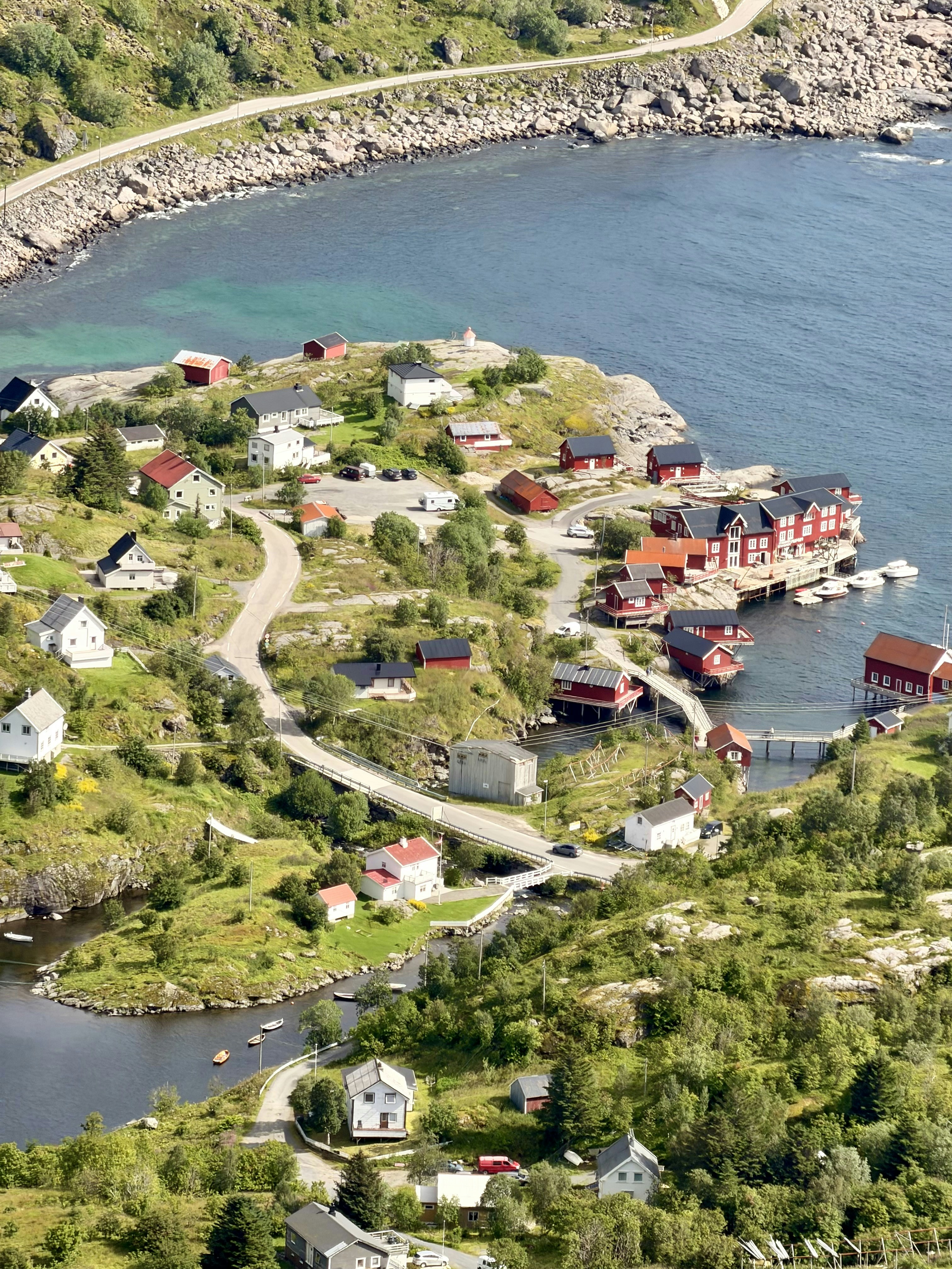 Coastal Nordic Village Drifts Along a Quiet Fjord