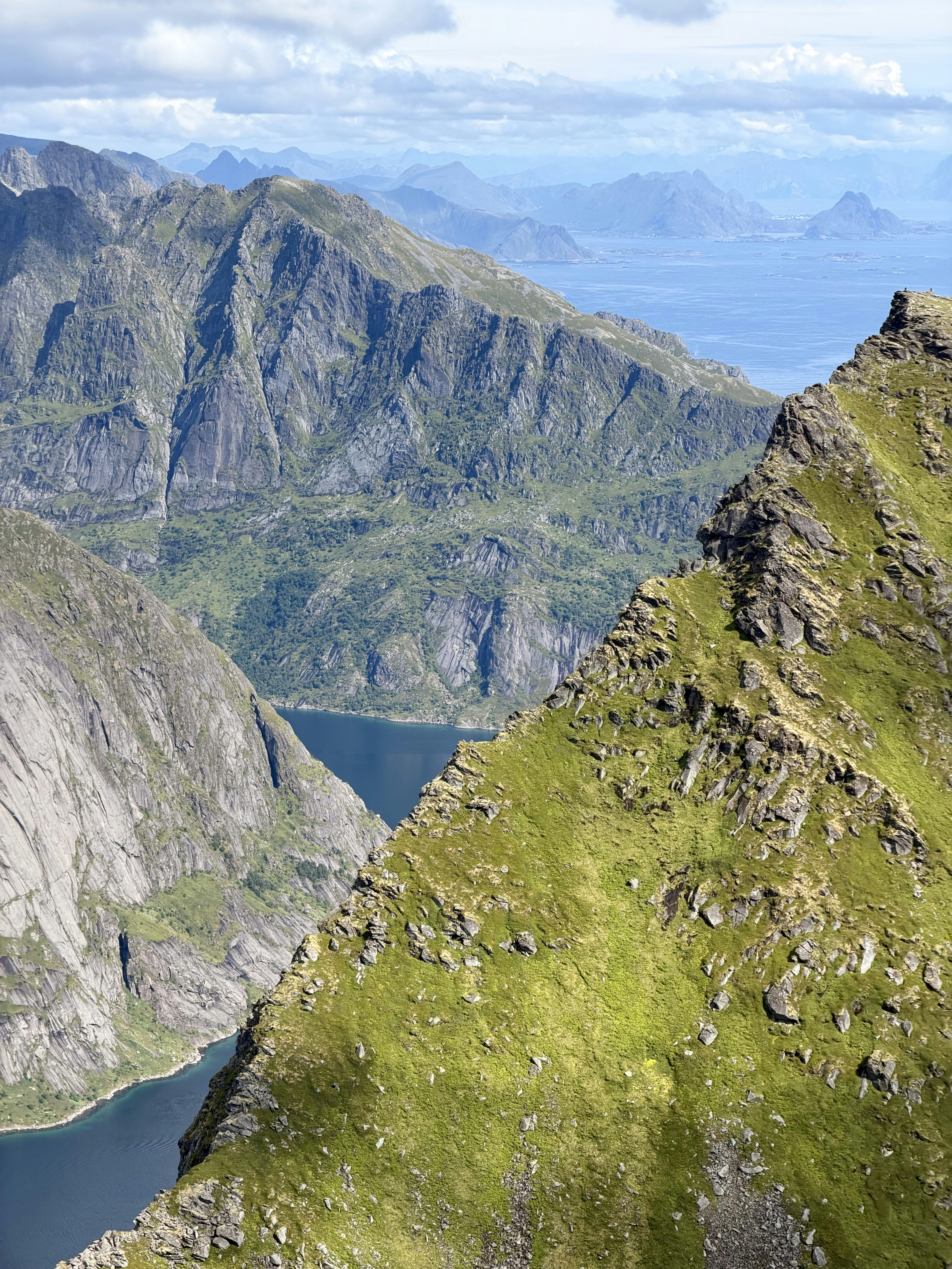 Ridge and Fjord Cathedral: A Mountainous Seascape