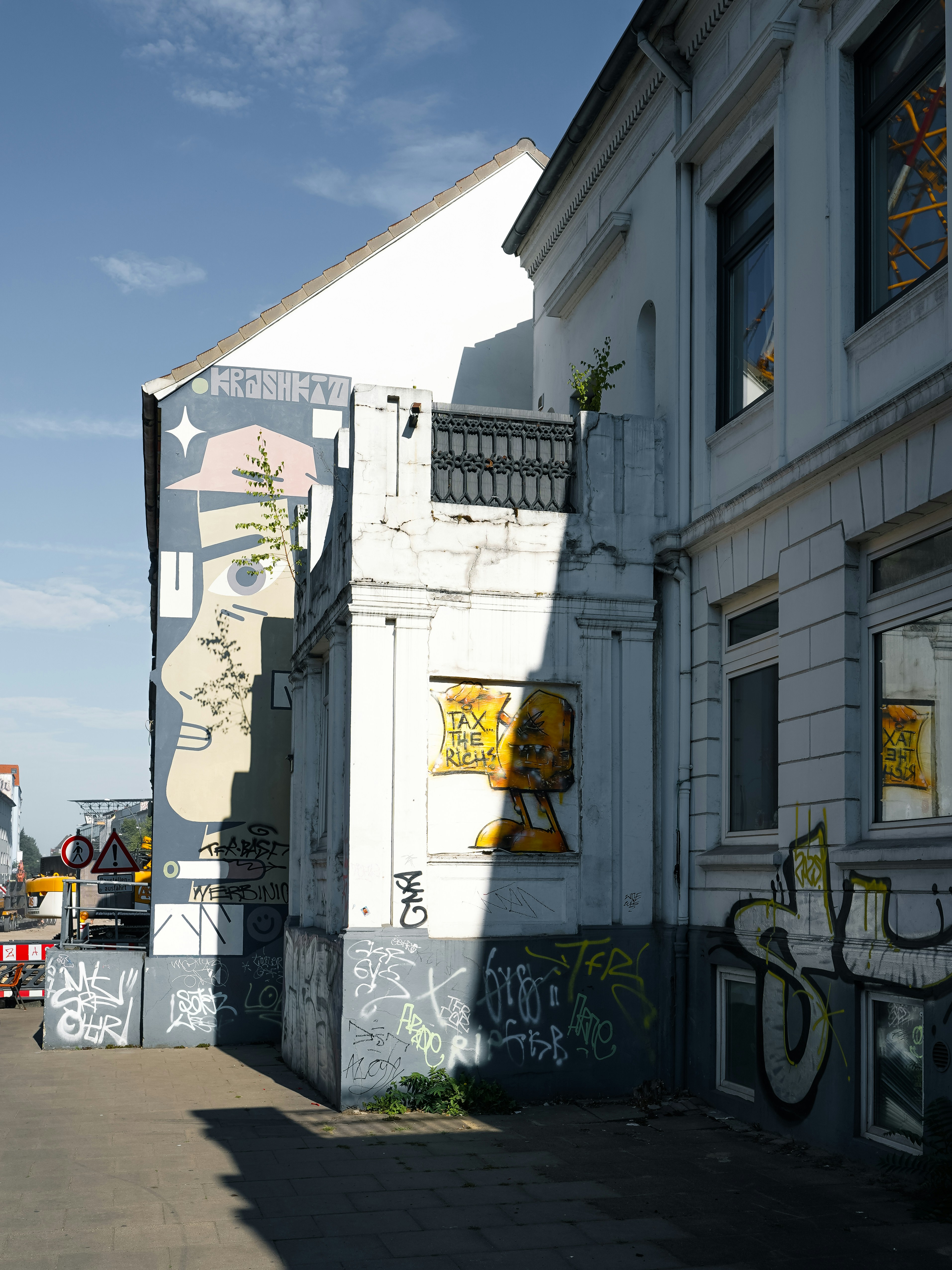 Graffiti Cathedral: Sunlit Corner of a Urban Studio