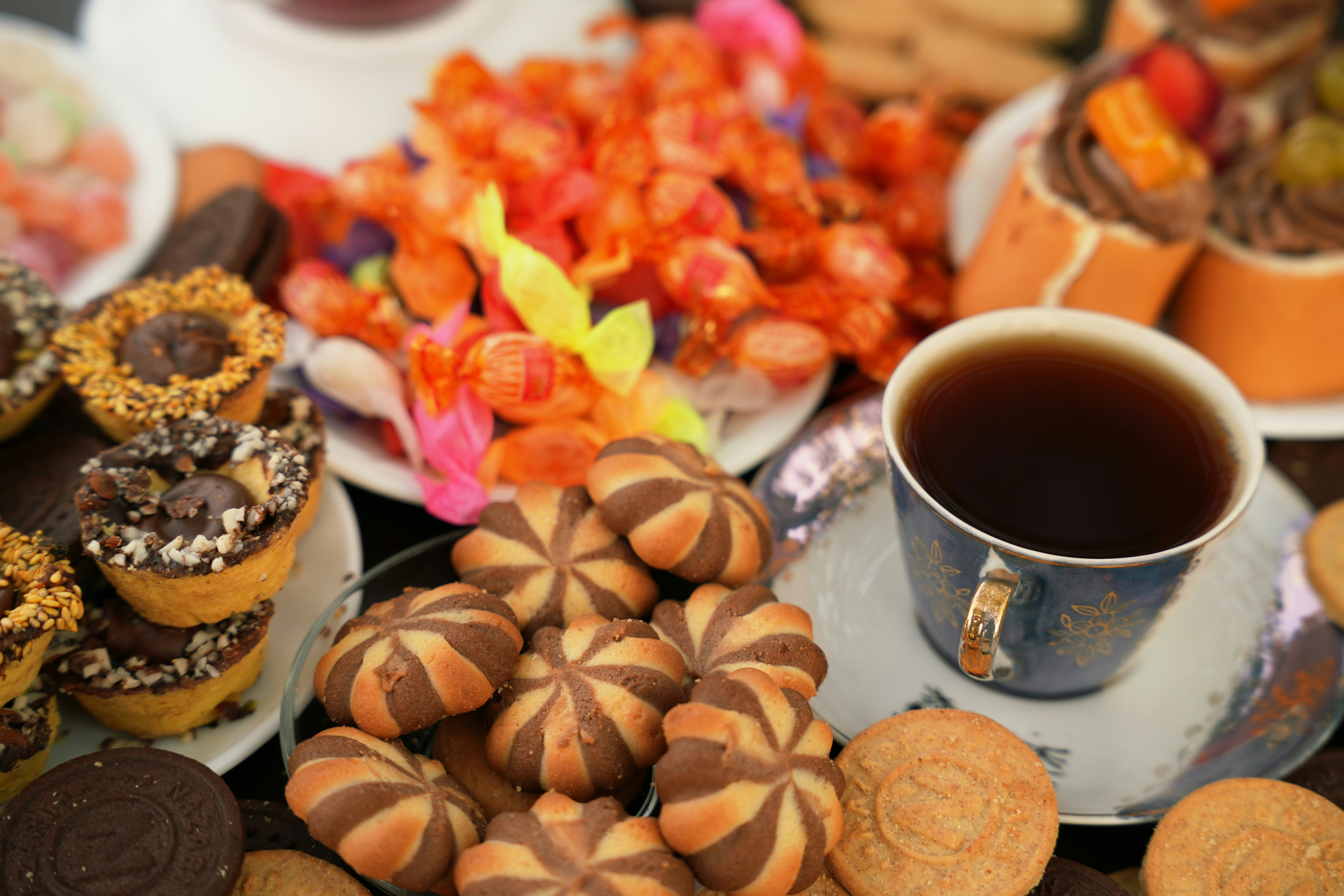 Sweet Orbit: A Teeming Tray of Treats and Tea