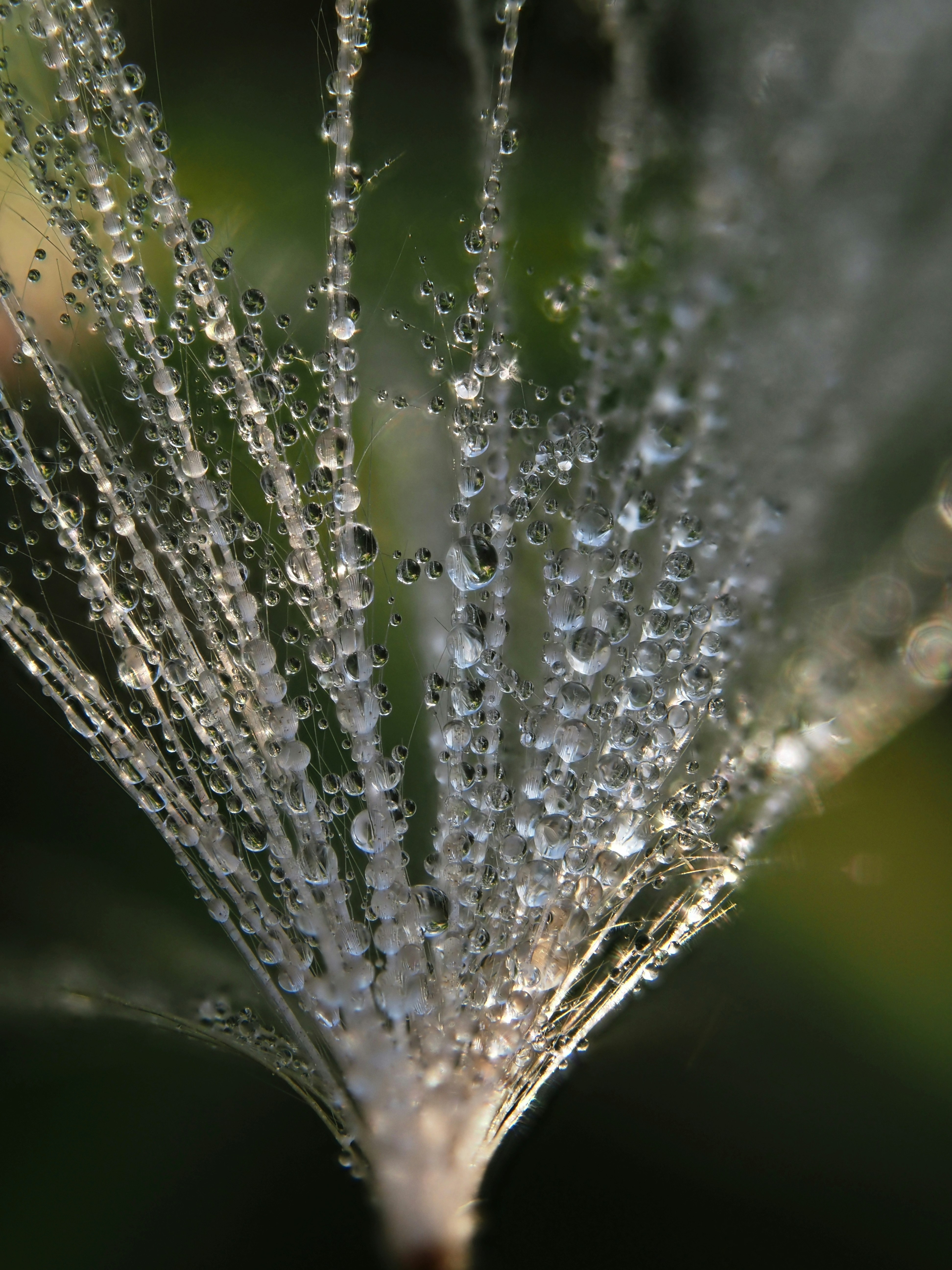 Dew-kissed Sea of Fern: A Macro Rail of Tiny Orbs