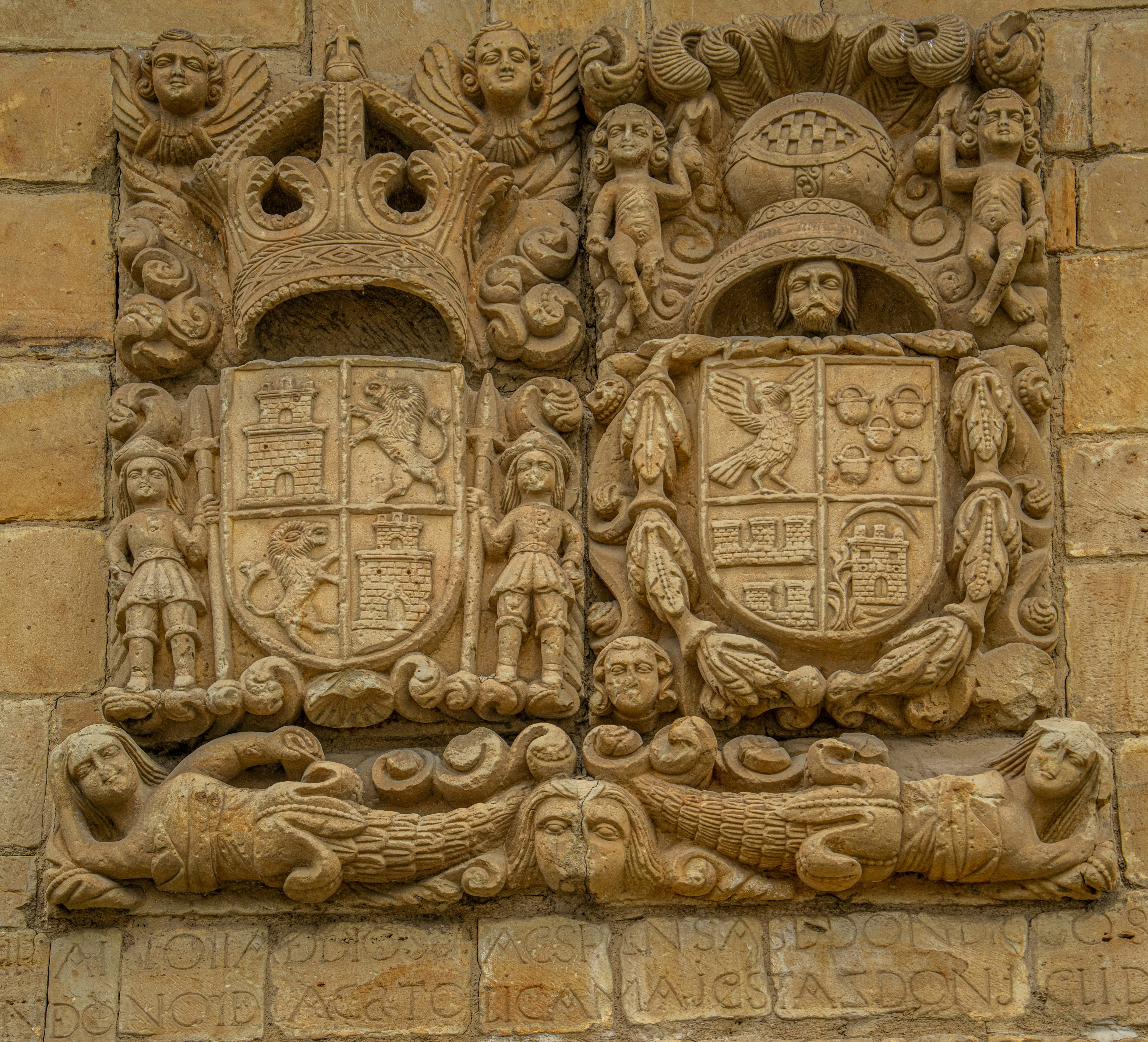 Stone Crest of a Shielded Dynasty