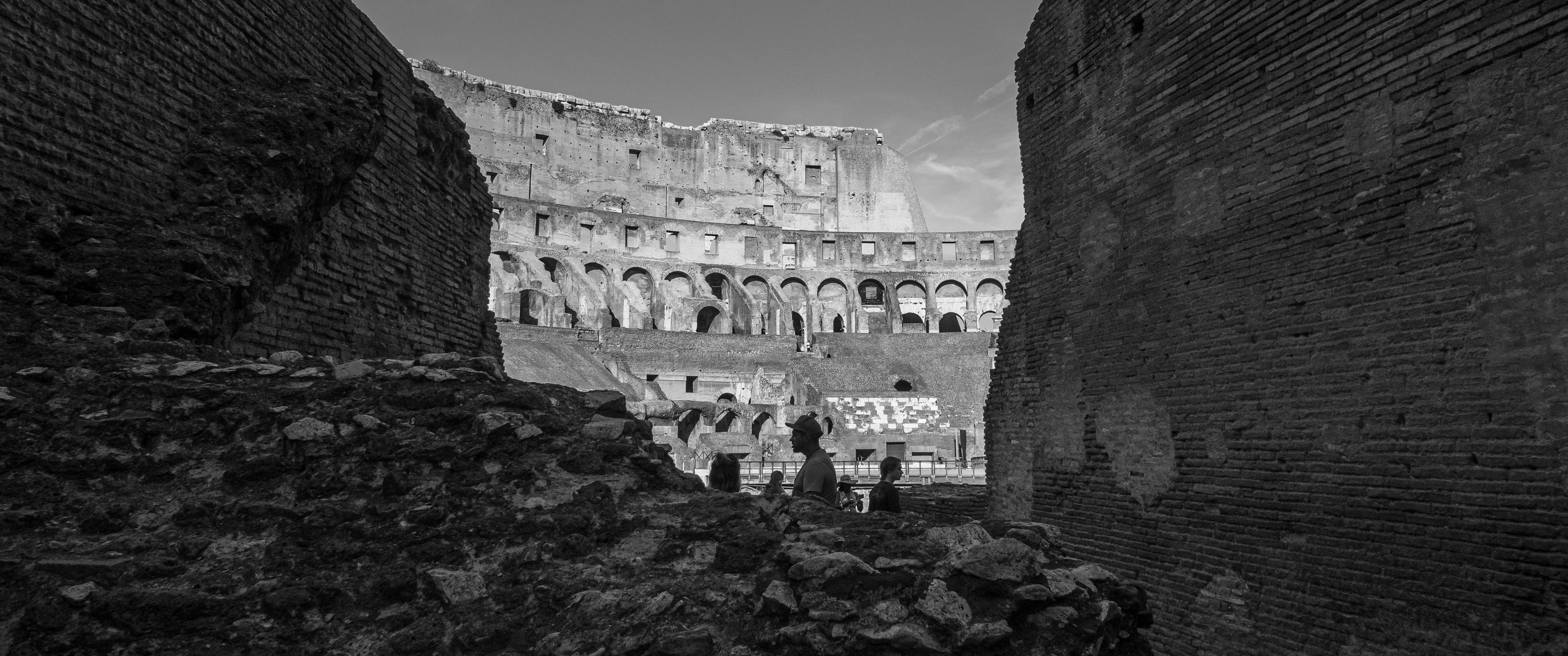 Echoes of the Colosseum: Shadows and Stones in Ruins