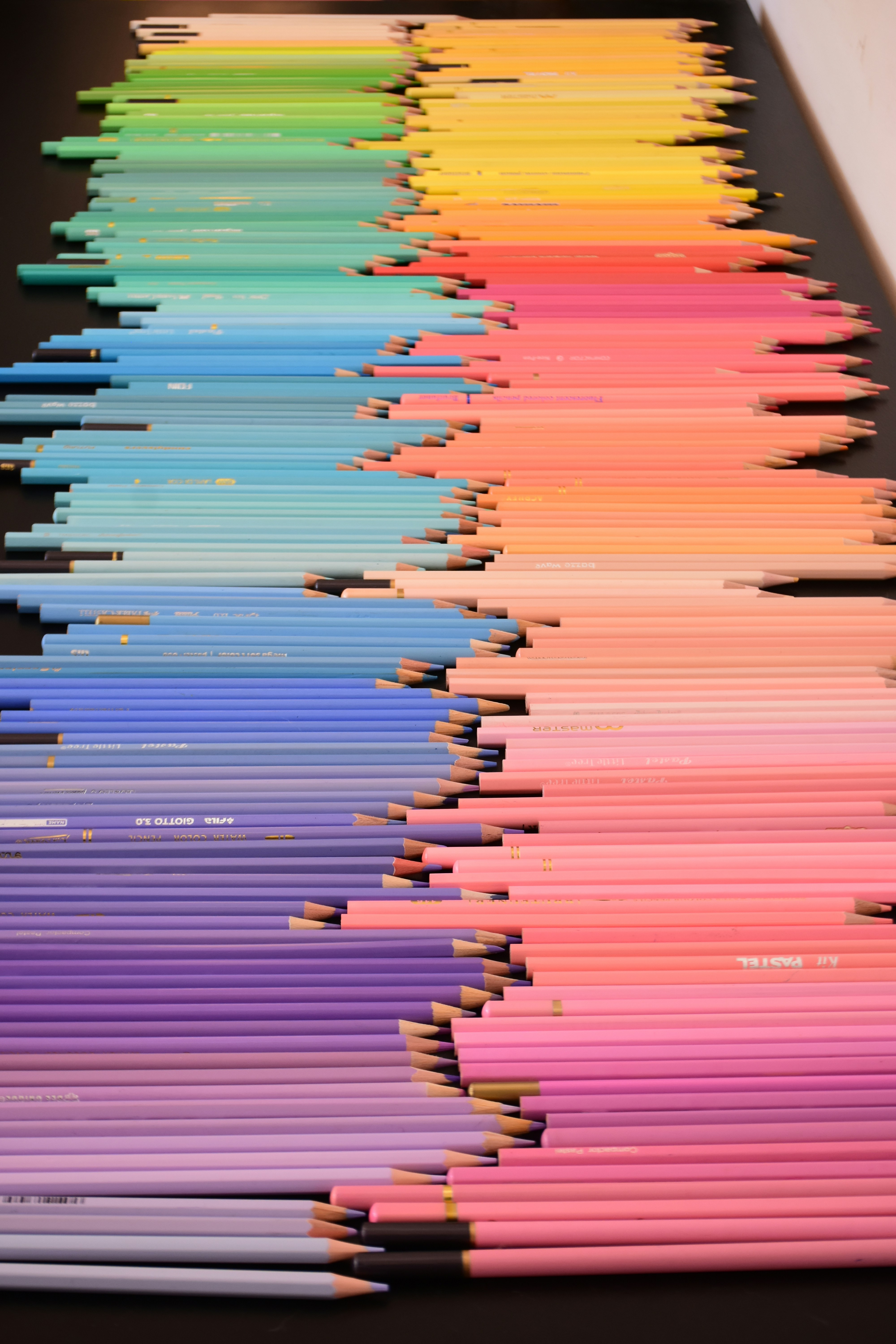 Chromatic Pencil Loom: A Rainbow Row of Colored Pencils