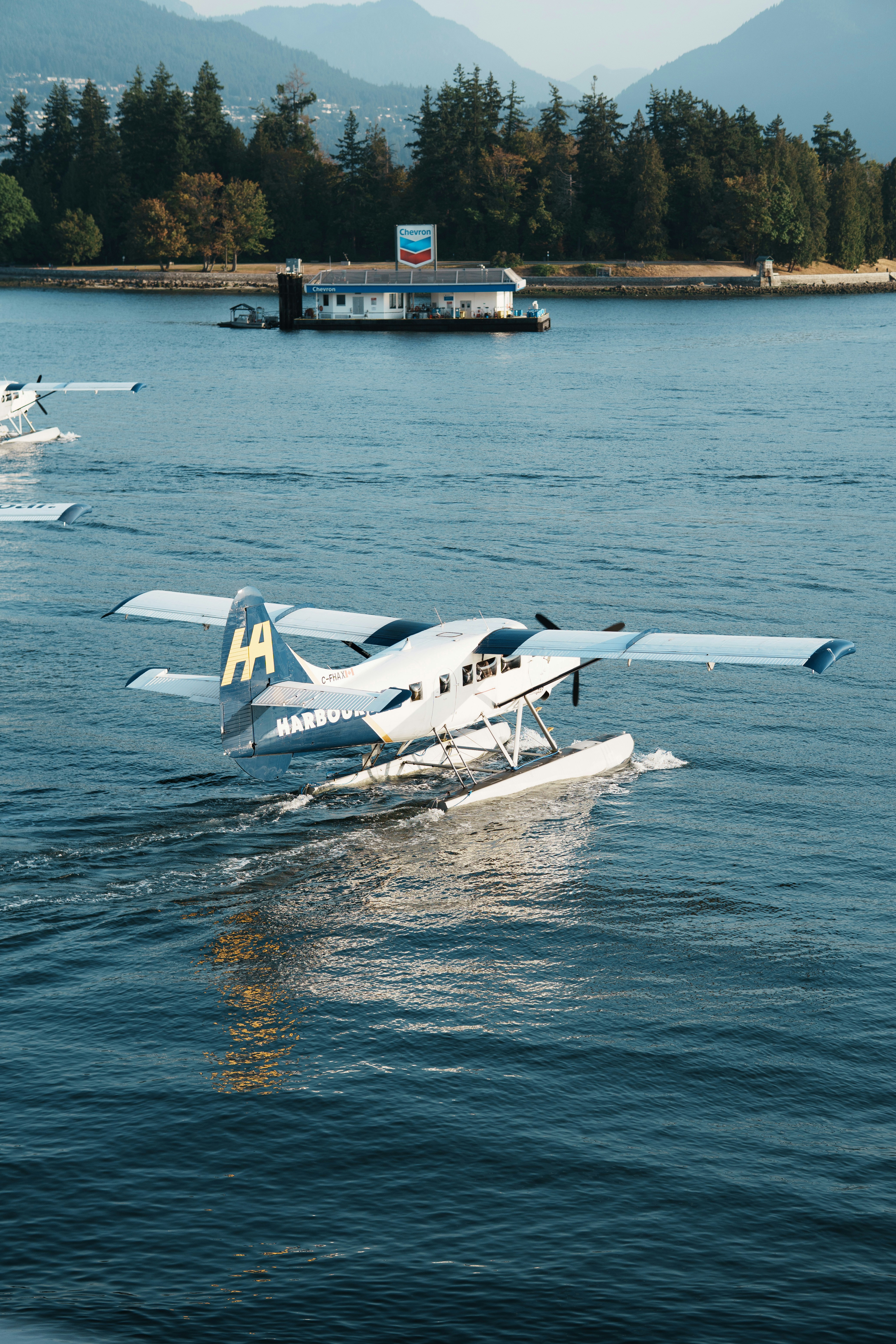 Seaplane at Dawn: A Quiet Landing on Glassy Water