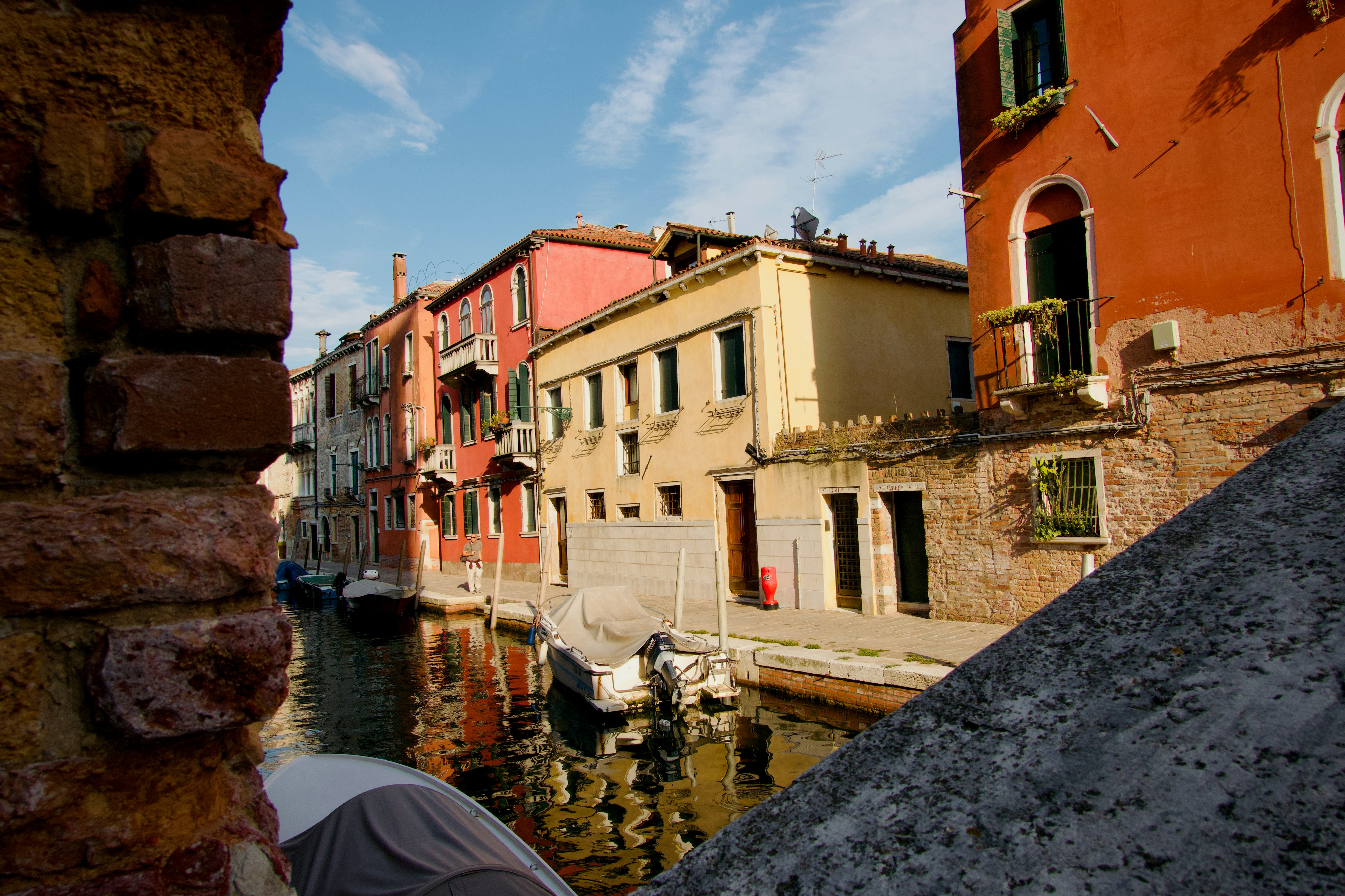 Sunlit Canal Street in Burano