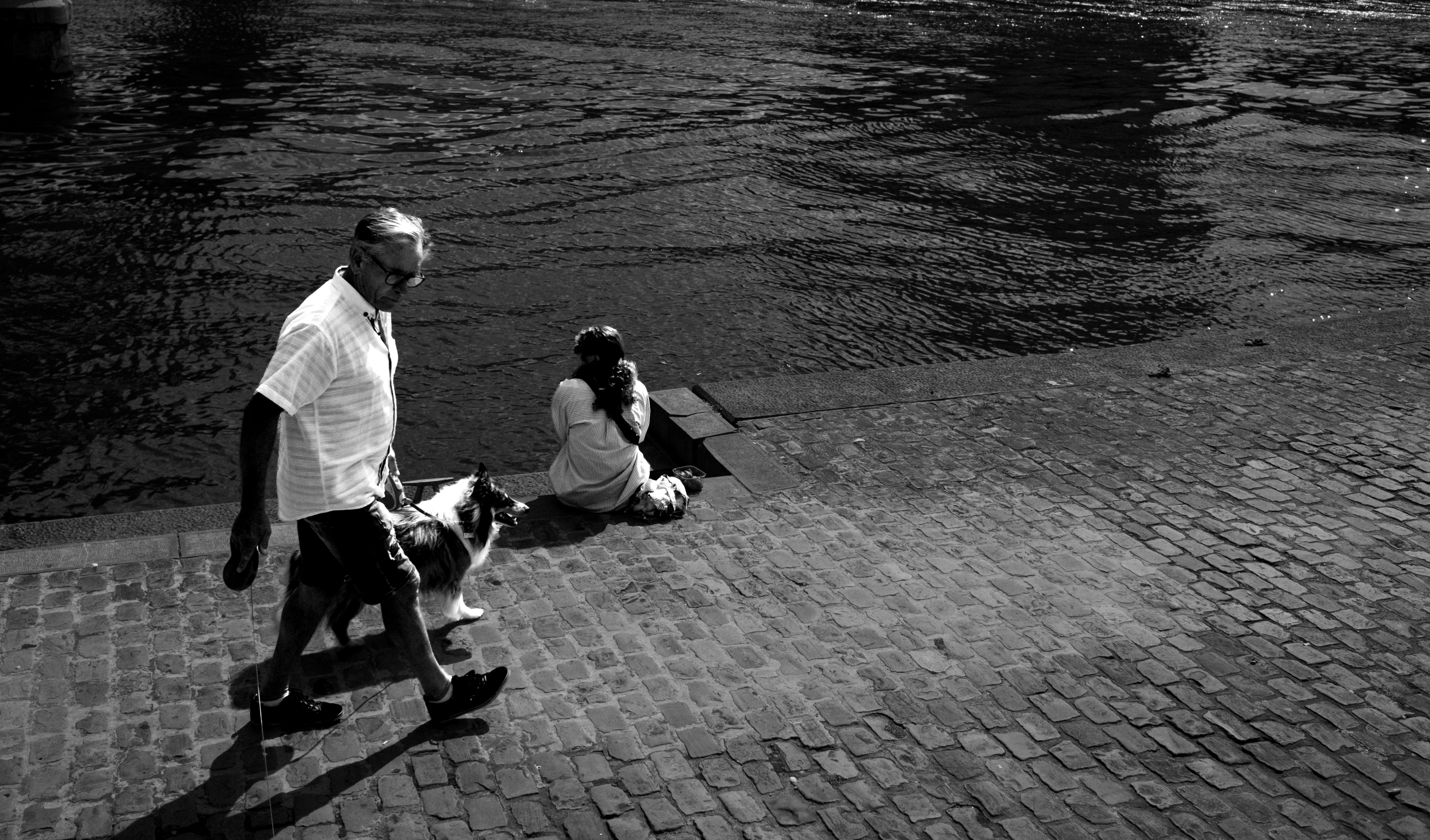 Crossing Paths by the Riverside