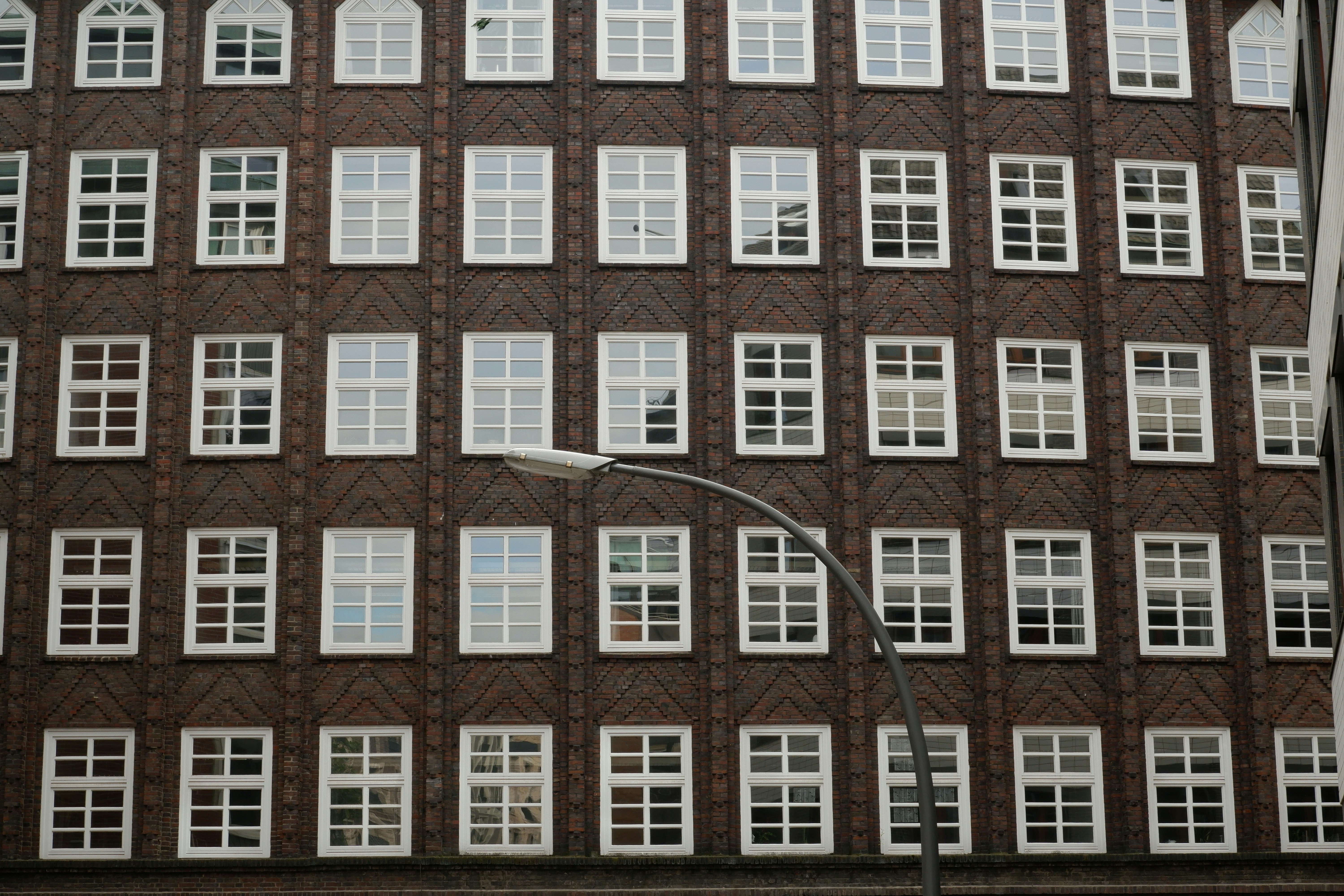 Grid of Windows: A Street-Level Symphony of Repetition