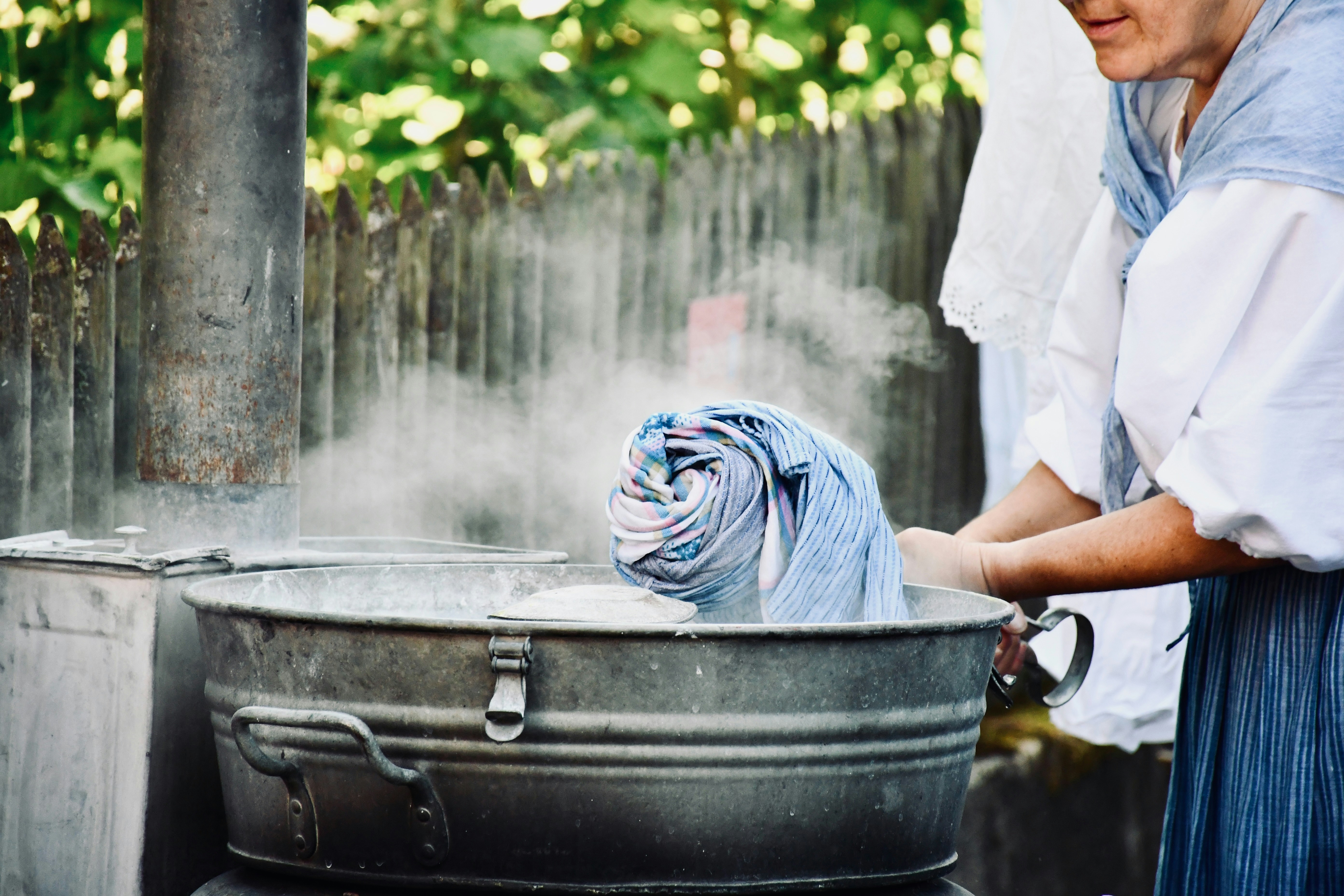 Steam and Cloth: Laundry Time by the Stove