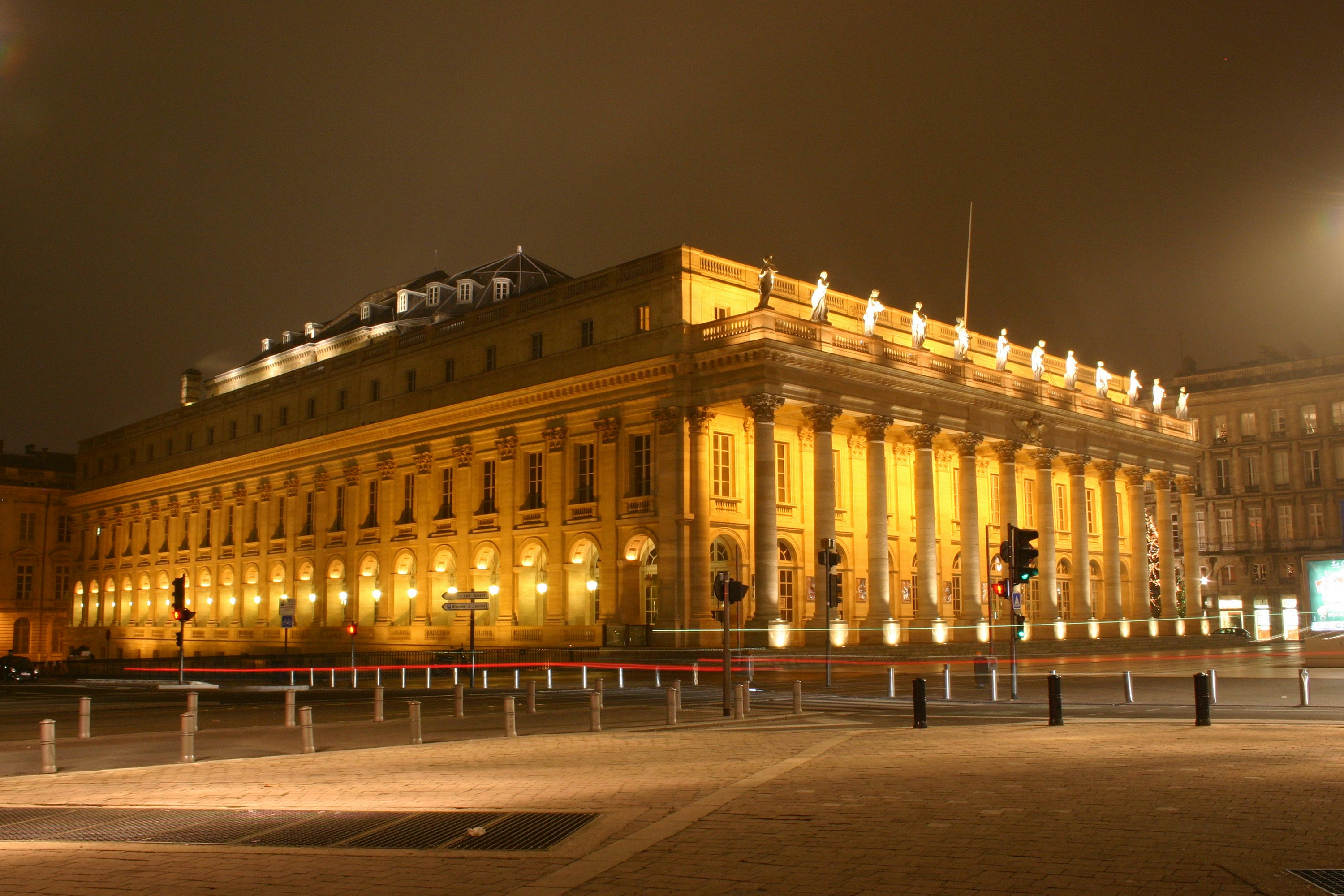 Golden Facade Aglow: Night atop the City Hall