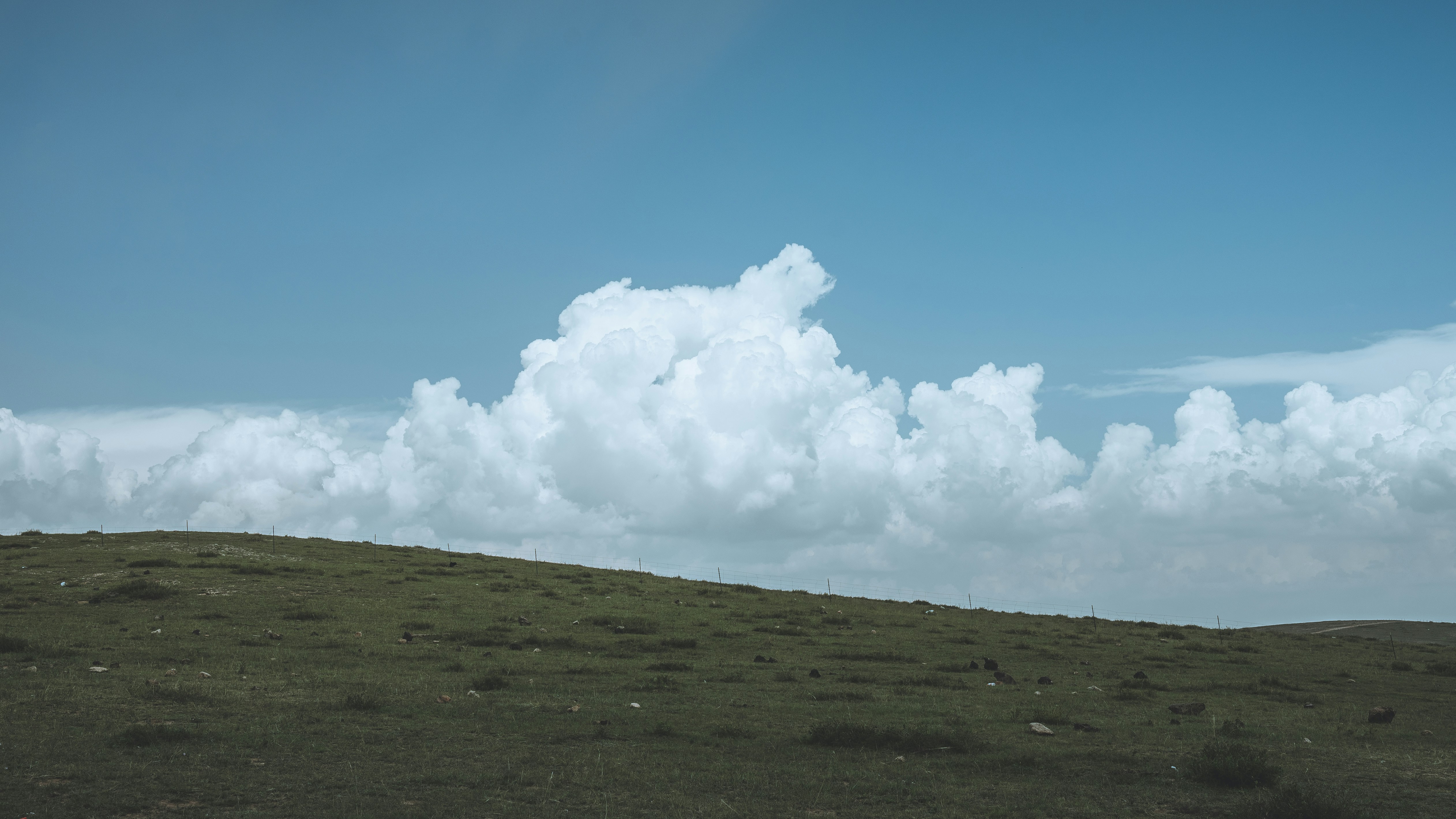 Flat Moor Beneath a Crown of Clouds