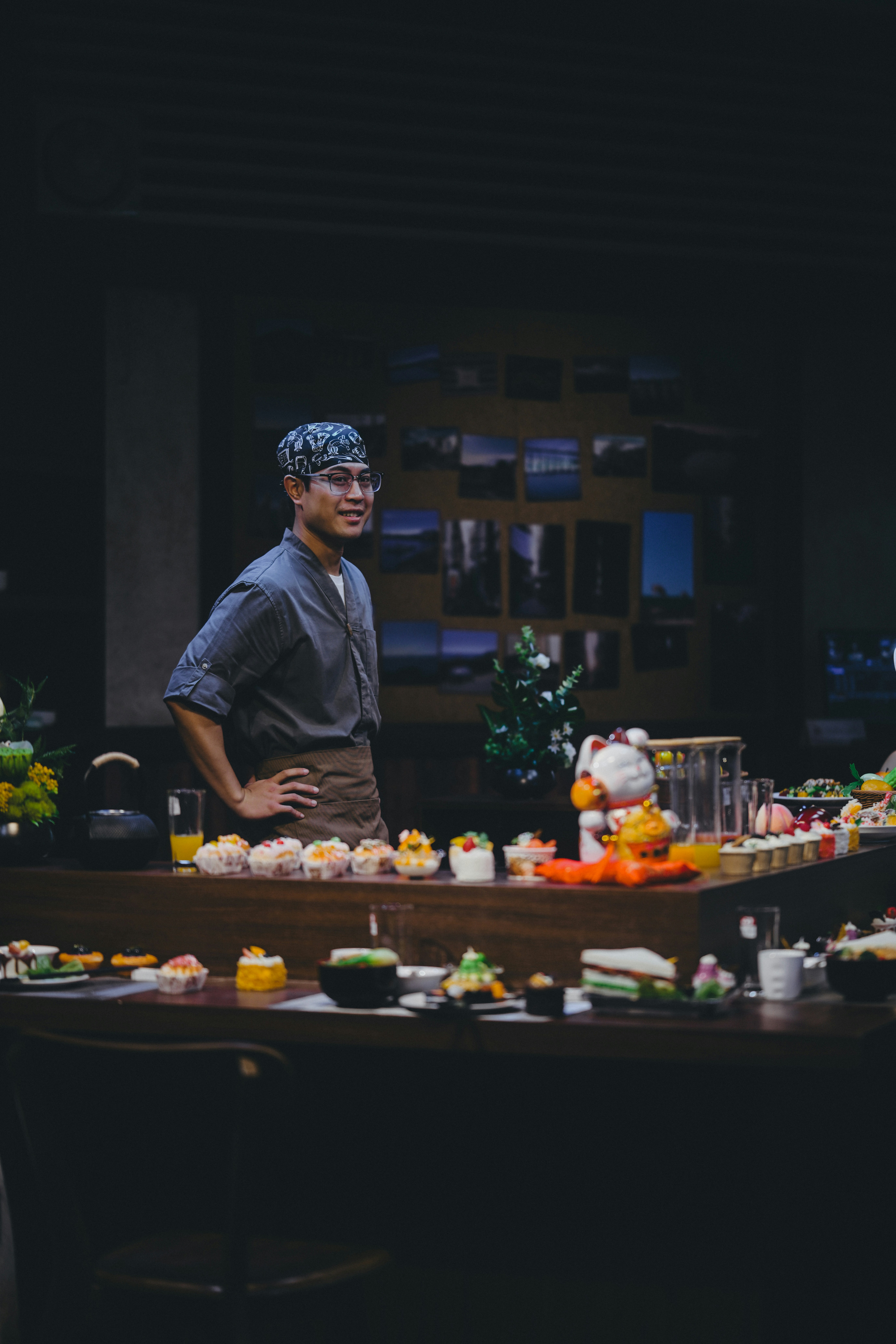 Chef of the Feast: Quiet Confidence Over a Sea of Desserts