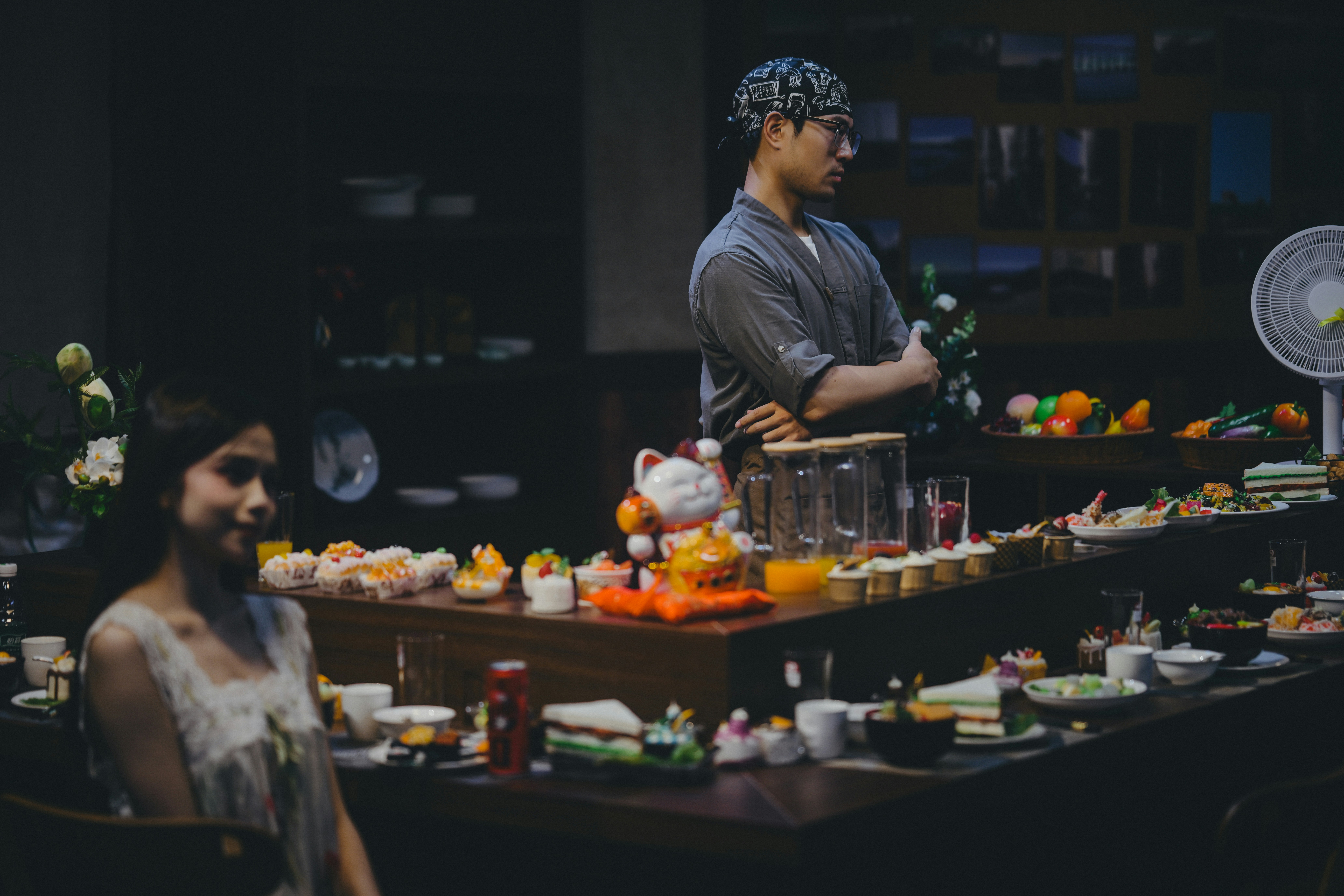 Silent Chef in a Sea of Pastries