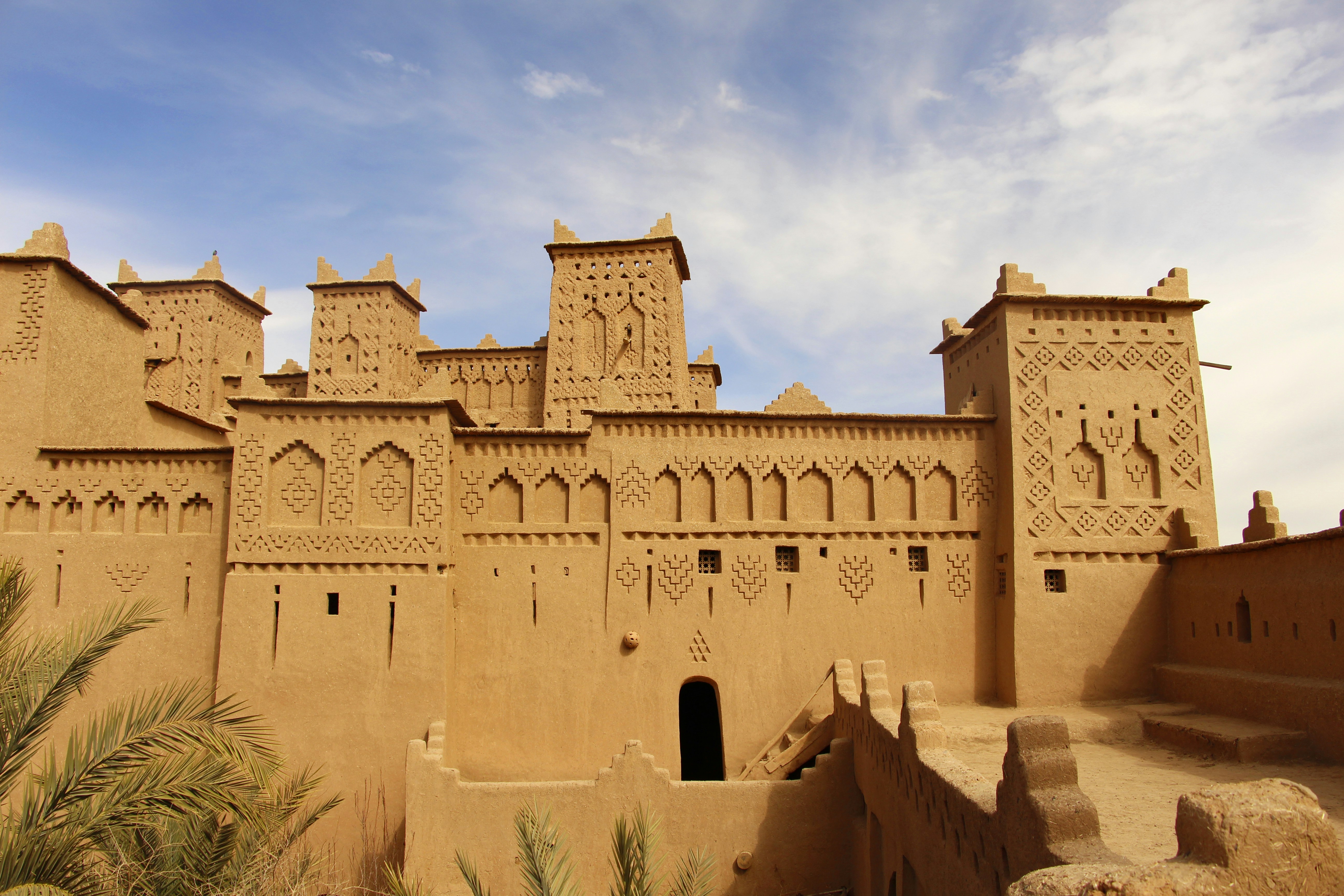 Sunlit Citadel: Carved Walls and Terraced Fortifications